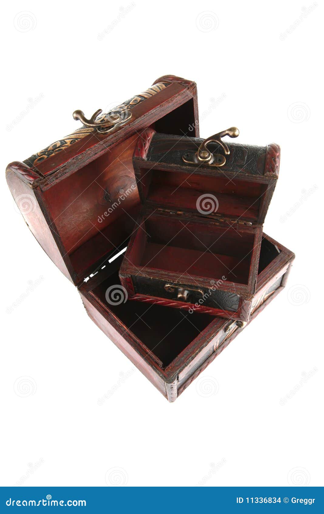 Two open wooden chests stock photo. Image of ancient - 11336834