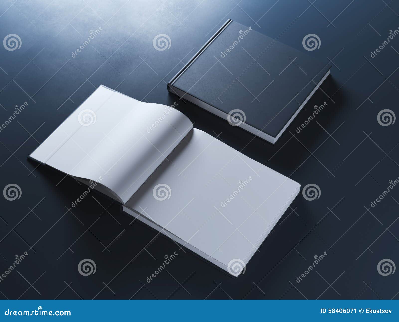 Two Opened Books with Hardcover Stock Image - Image of education ...