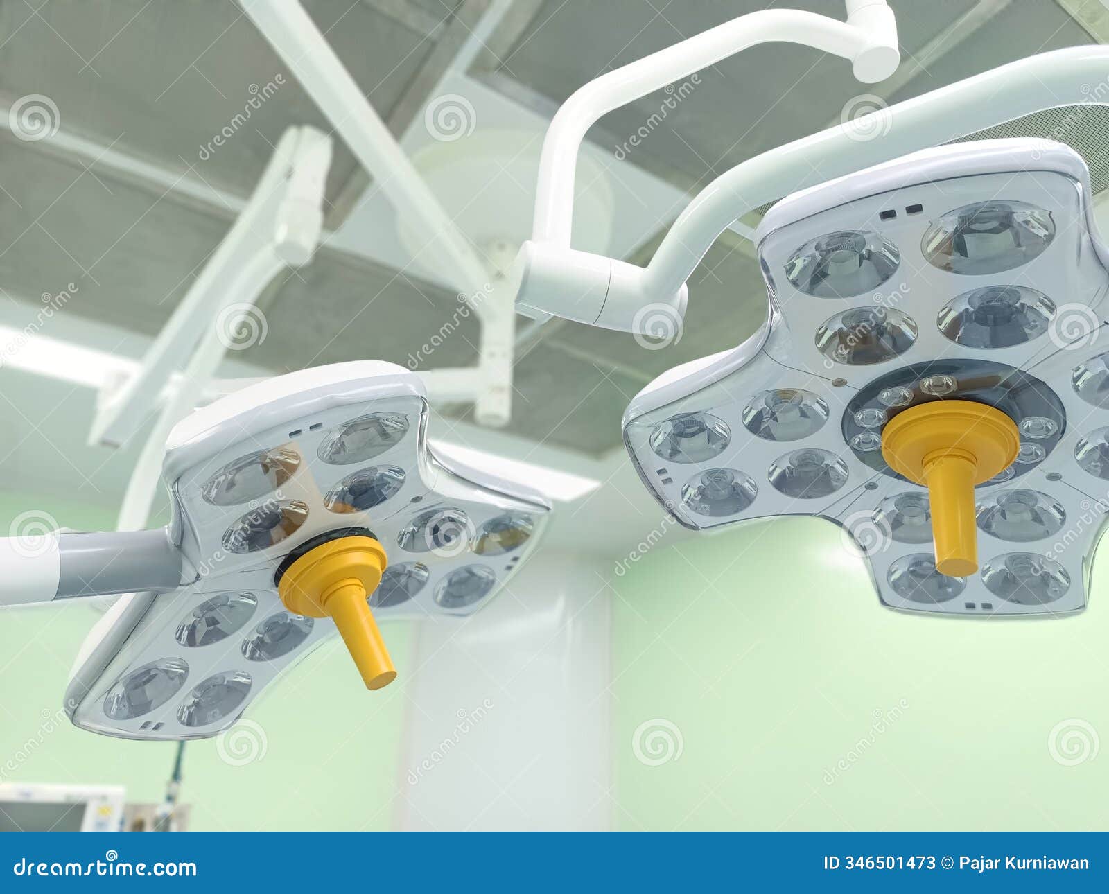 Two Operating Lamp is Ready To Use Stock Image - Image of surgicallamp ...