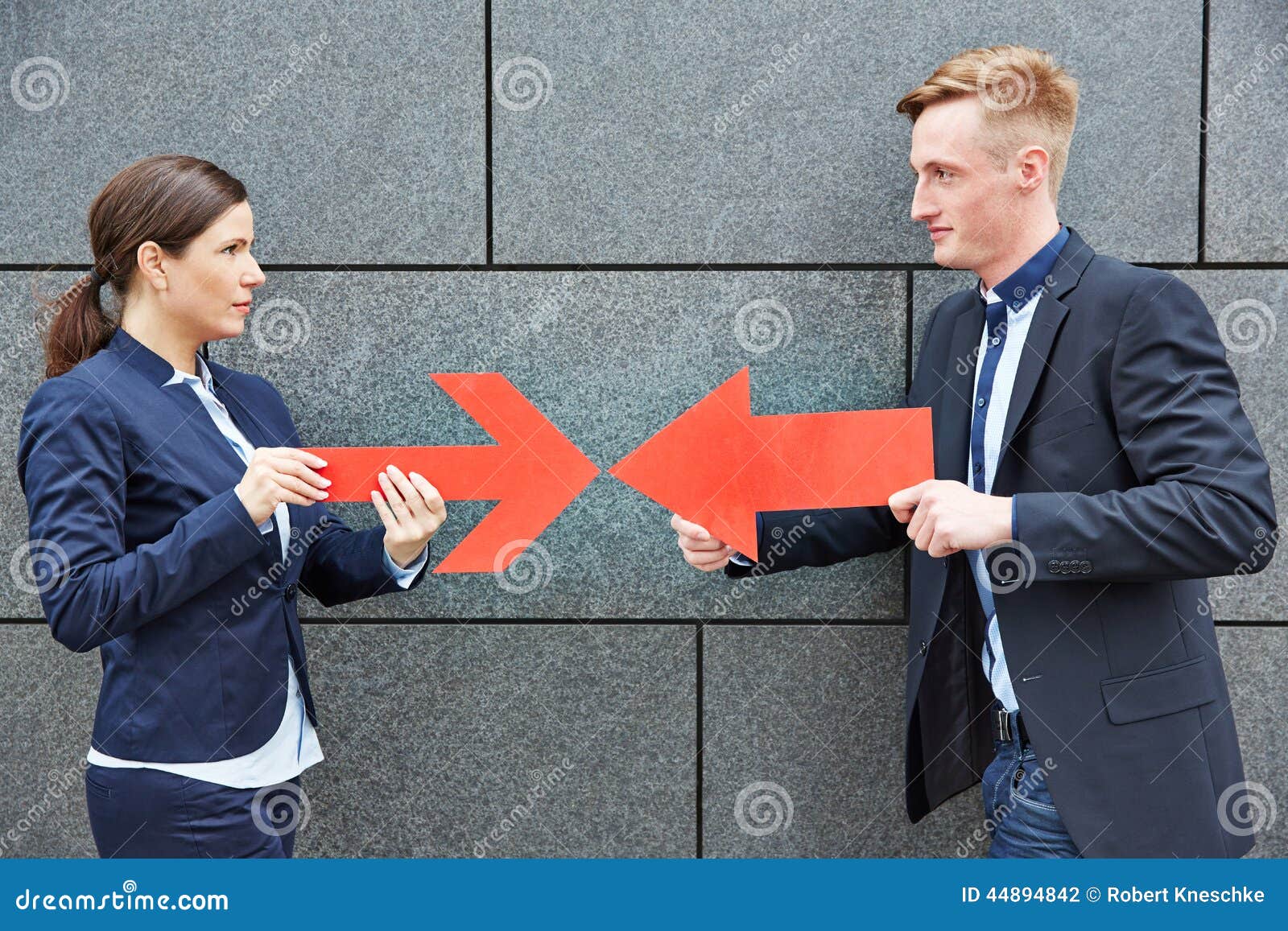 Two Opponents Holding Arrows Stock Photo - Image of hand, competitor ...