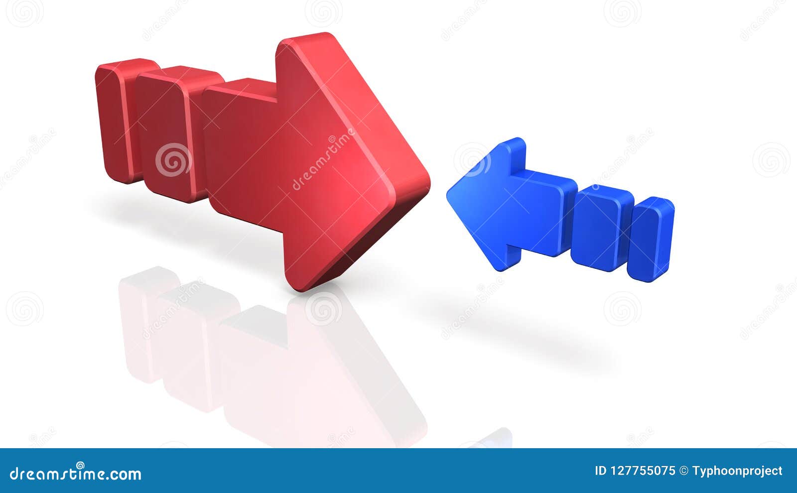 Two opposing arrows. stock illustration. Illustration of power - 127755075 Two opposing arrows. stock illustration. Illustration of power - 127755075