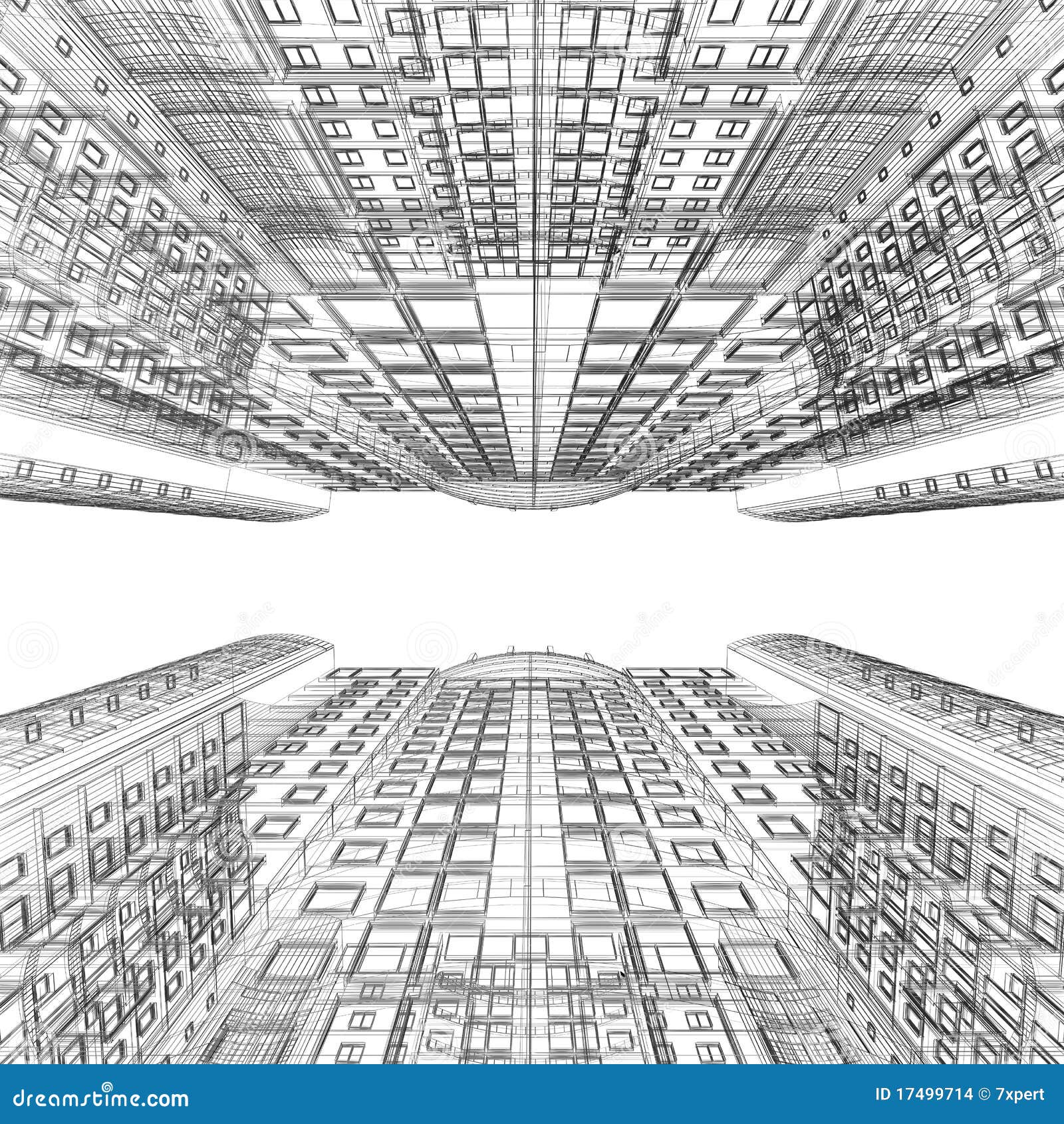 Two opposite buildings stock illustration. Illustration of background ... Two opposite buildings stock illustration. Illustration of background ...