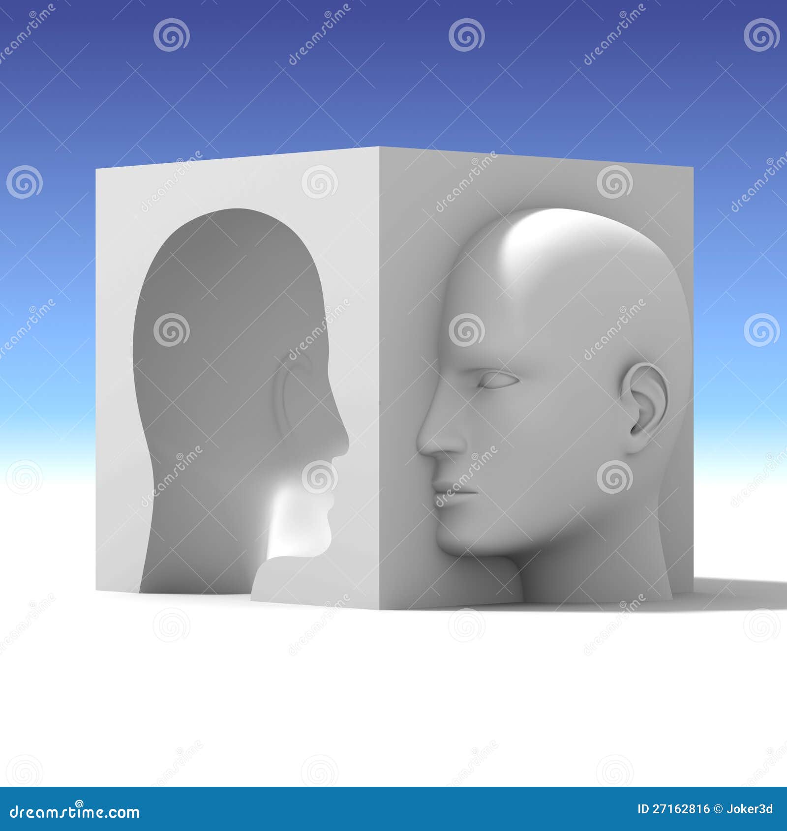 Two Opposite Face Stock Illustrations – 656 Two Opposite Face Stock ...