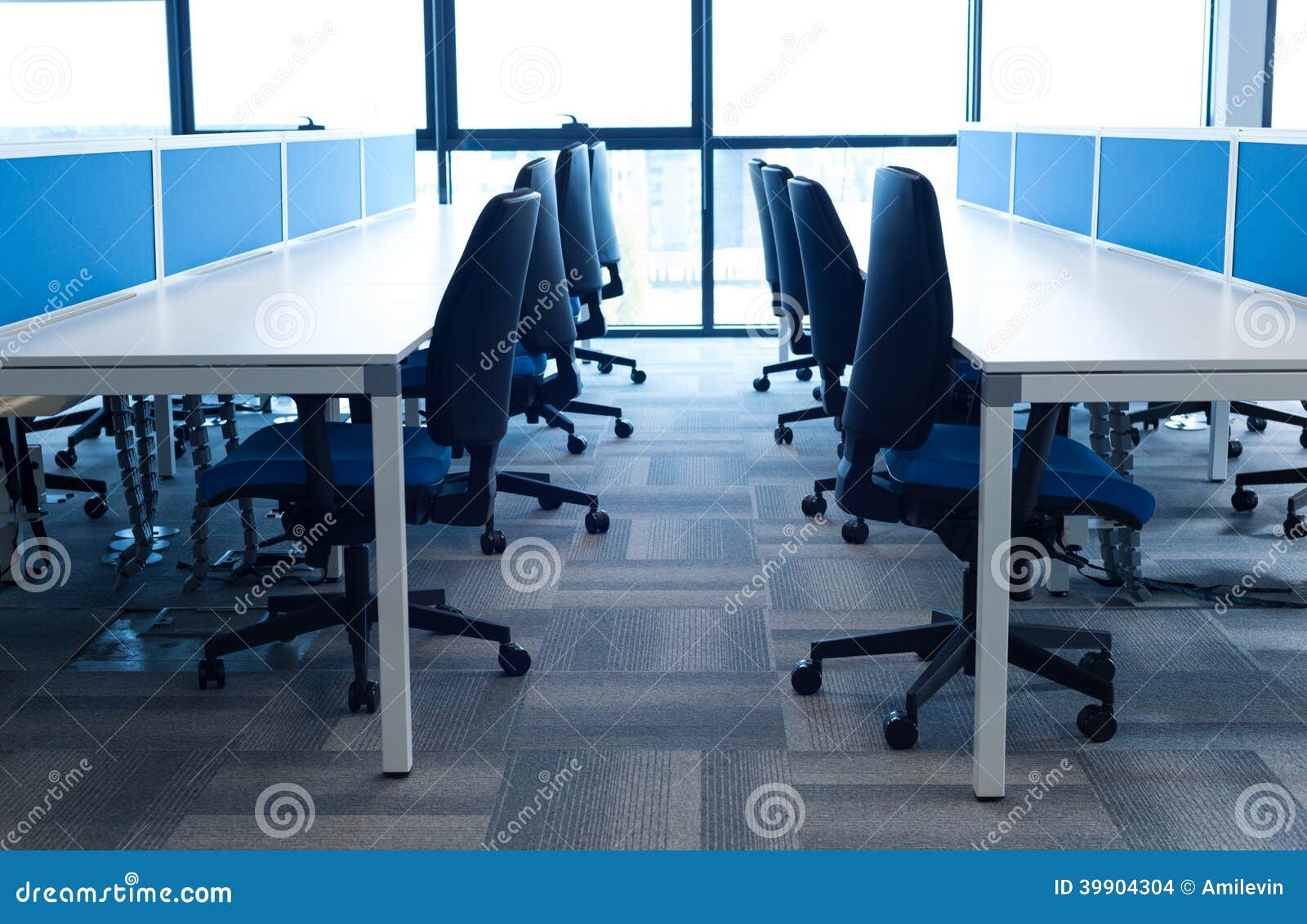 Two opposite tables stock photo. Image of empty, modern - 39904304