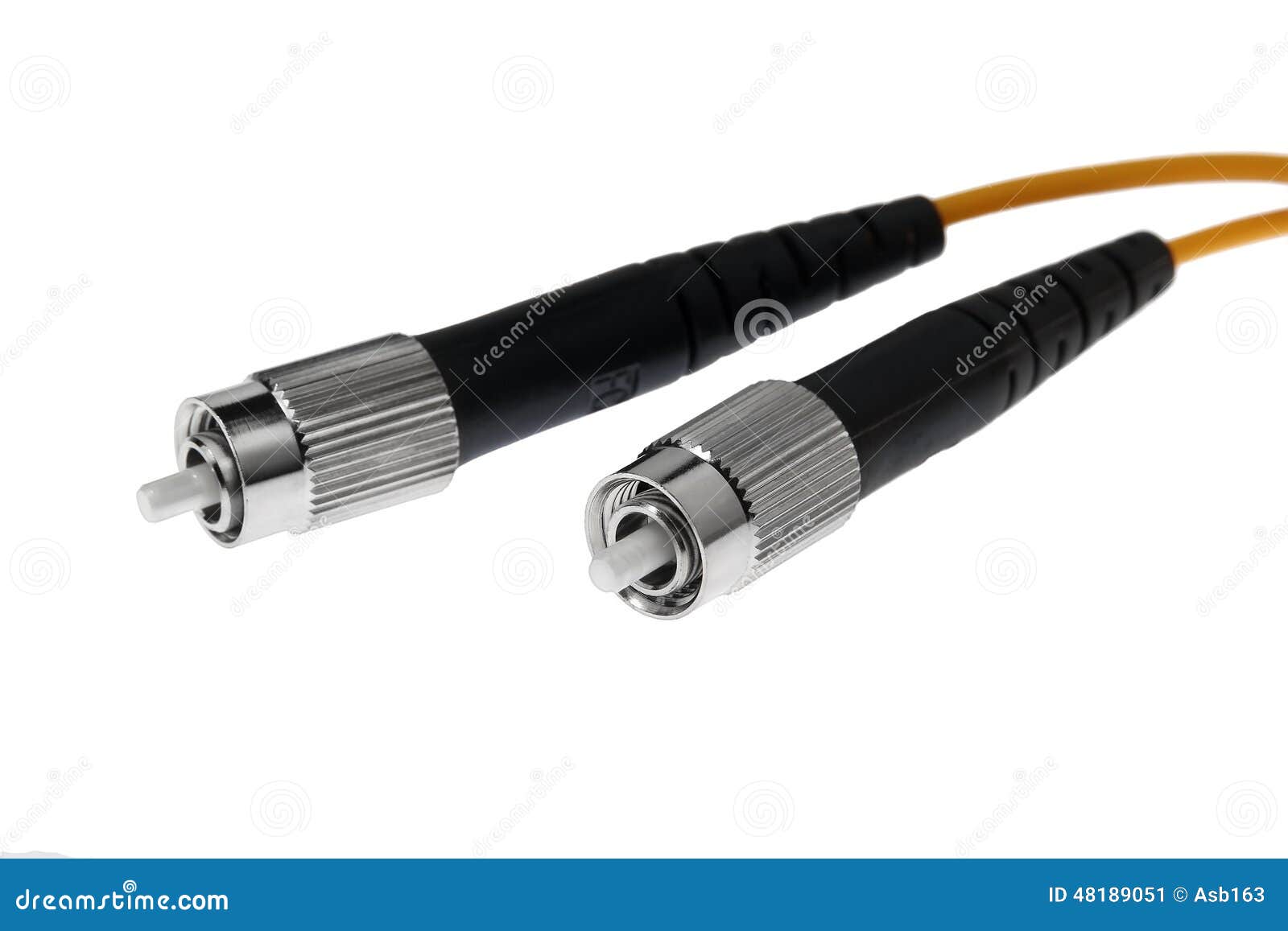 Two optical connector FC stock image. Image of isolated - 48189051