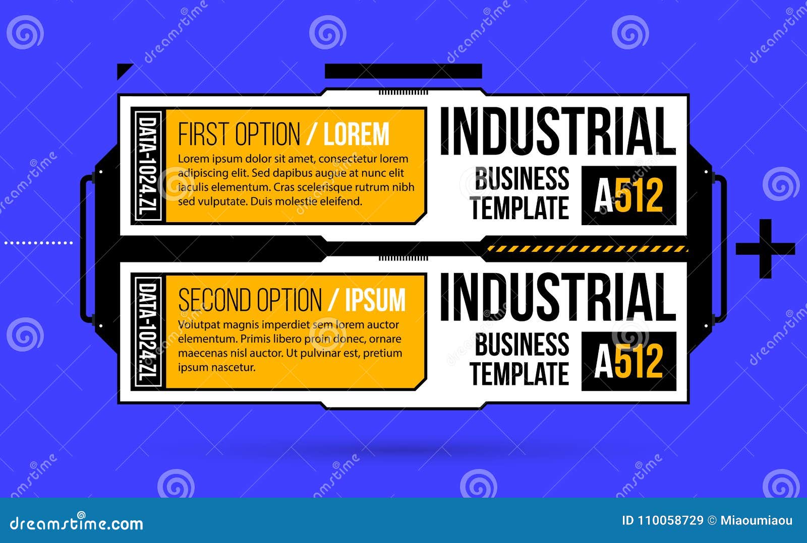 Two Options with Hi-tech Elements in Geometric Industrial/techno Style ...