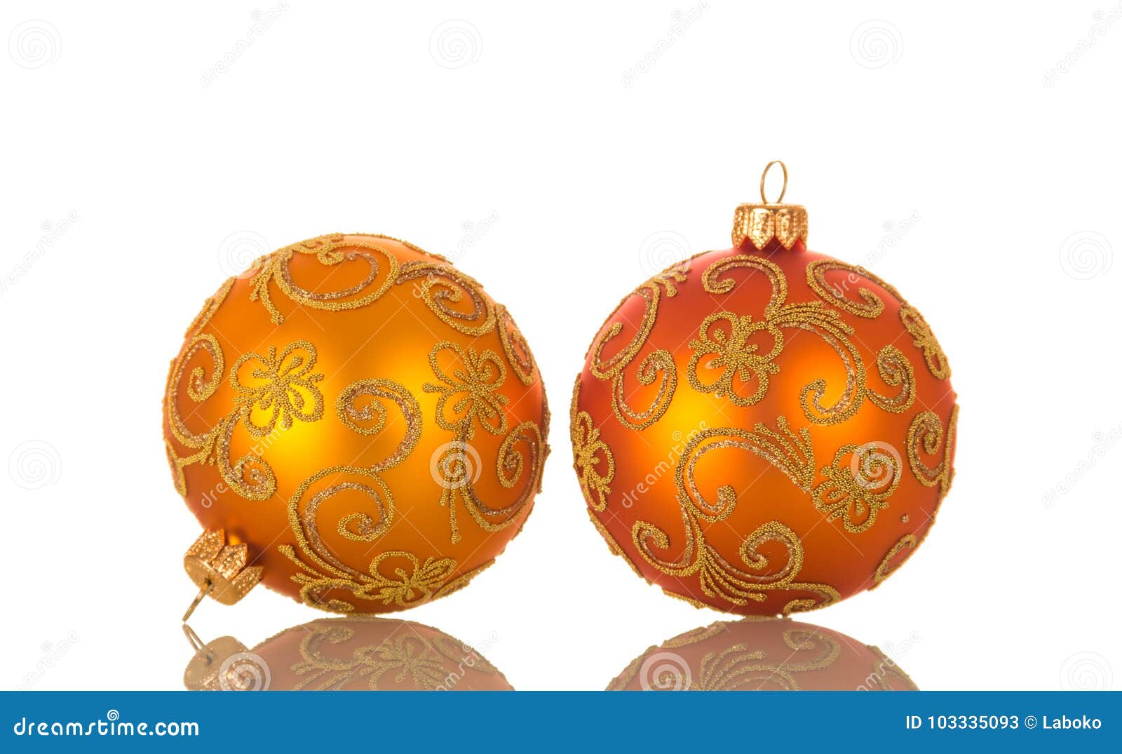 Two Orange Balls Isolated on a White Stock Image - Image of isolated ...