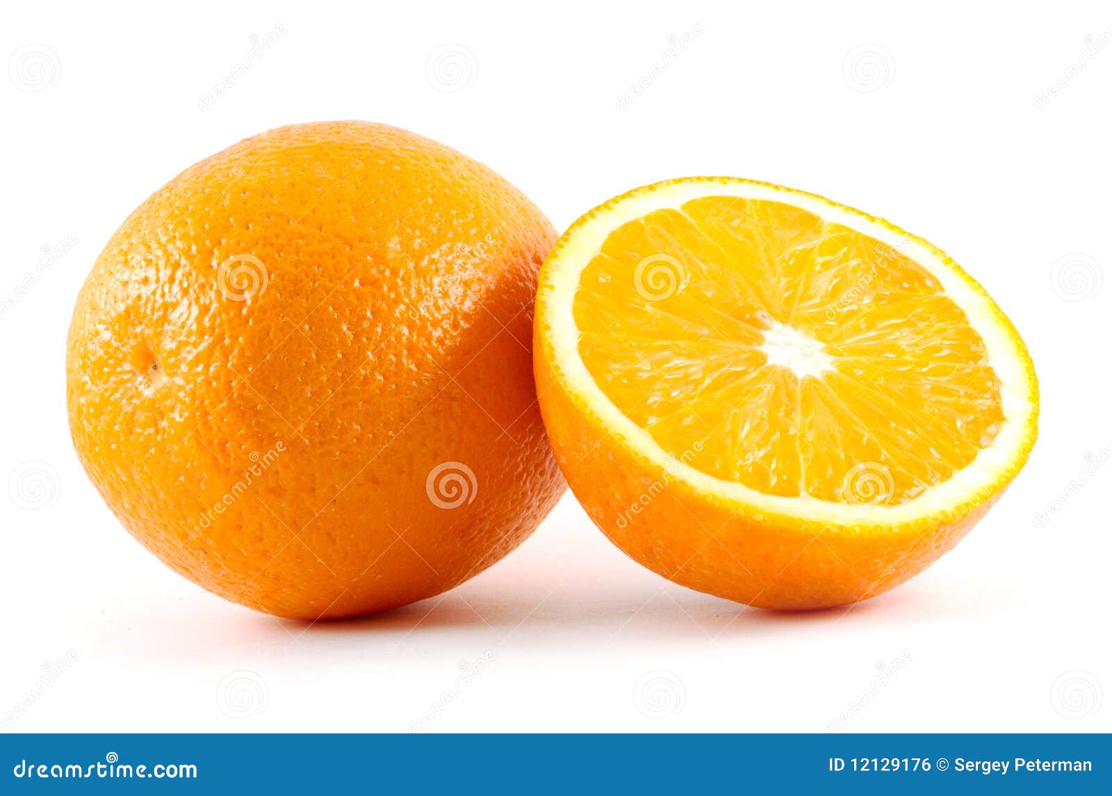 Two oranges stock photo. Image of circle, tasty, cutout - 12129176