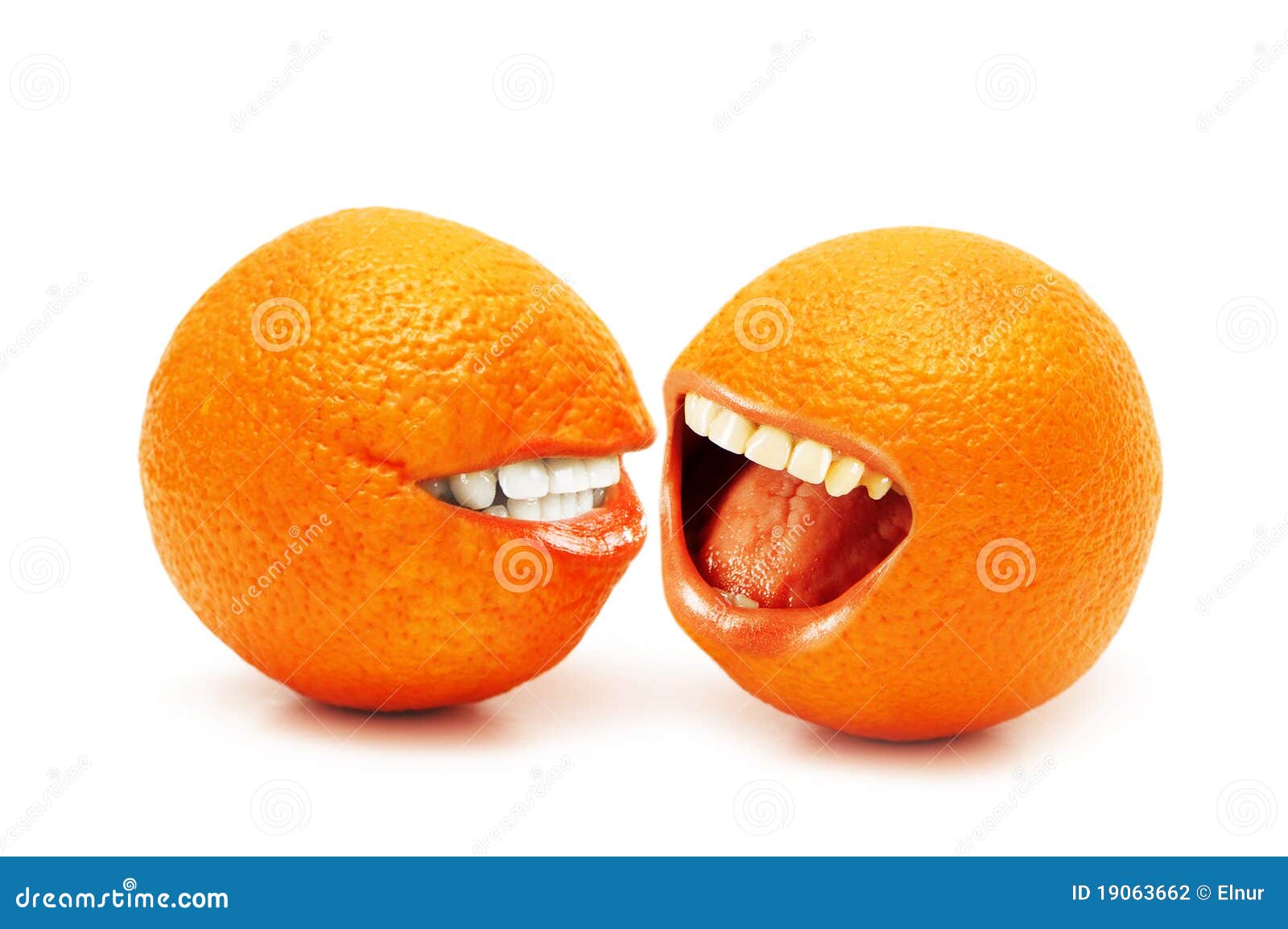 Two oranges isolated stock photo. Image of bright, diet - 19063662