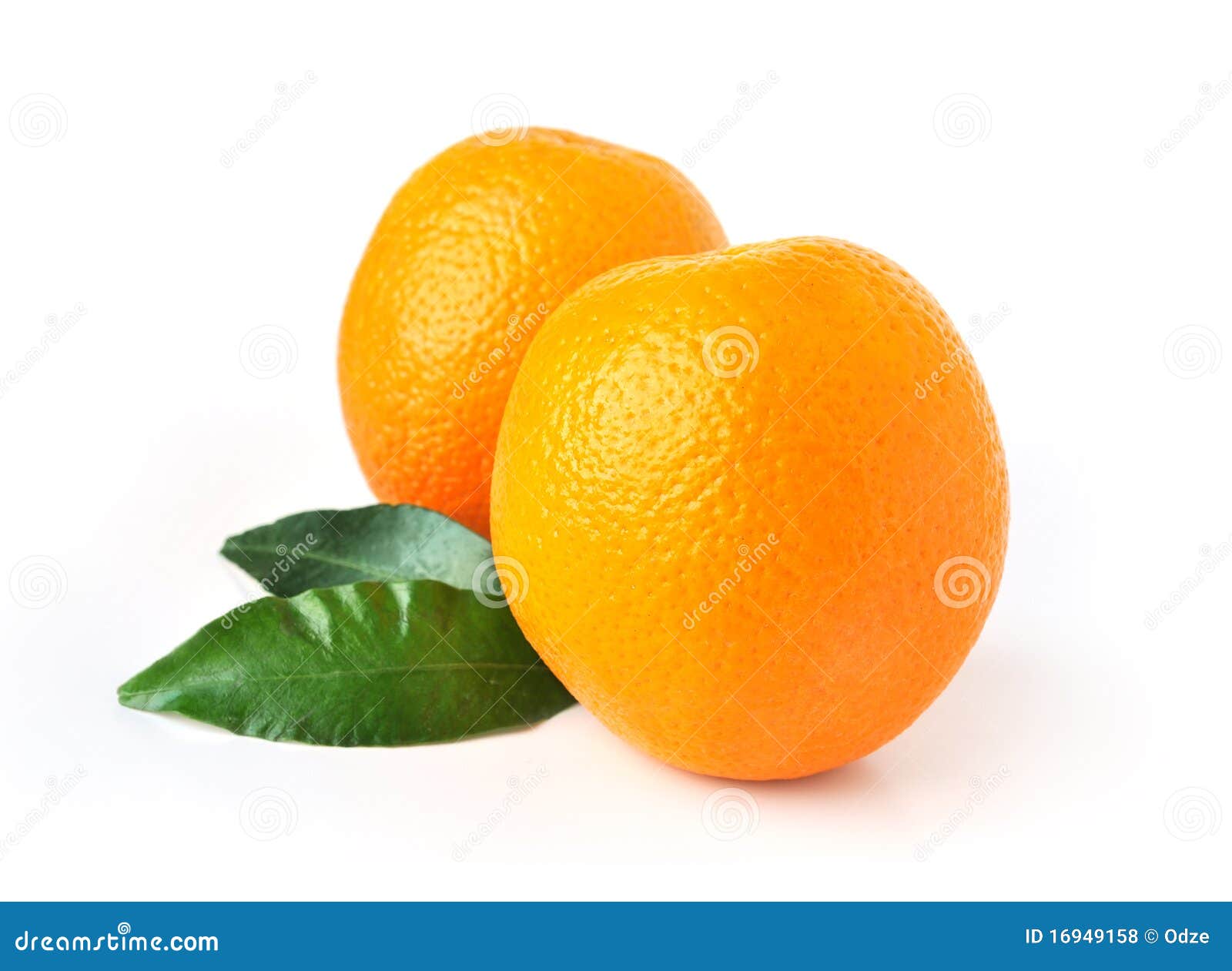 Two Oranges Isolated on White Background Stock Photo - Image of objects ...