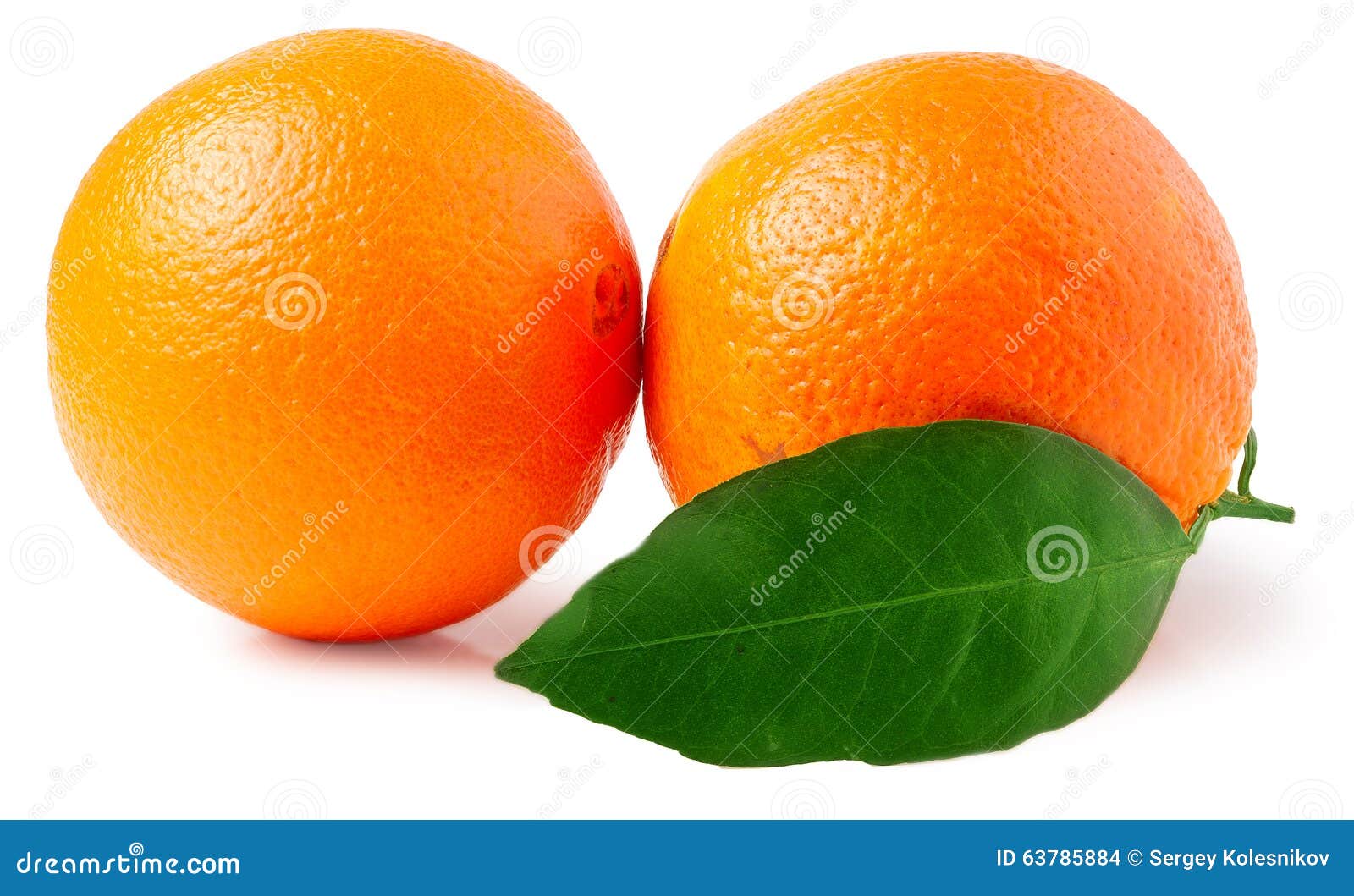 Two Oranges Isolated on White Background Stock Photo - Image of vitamin ...