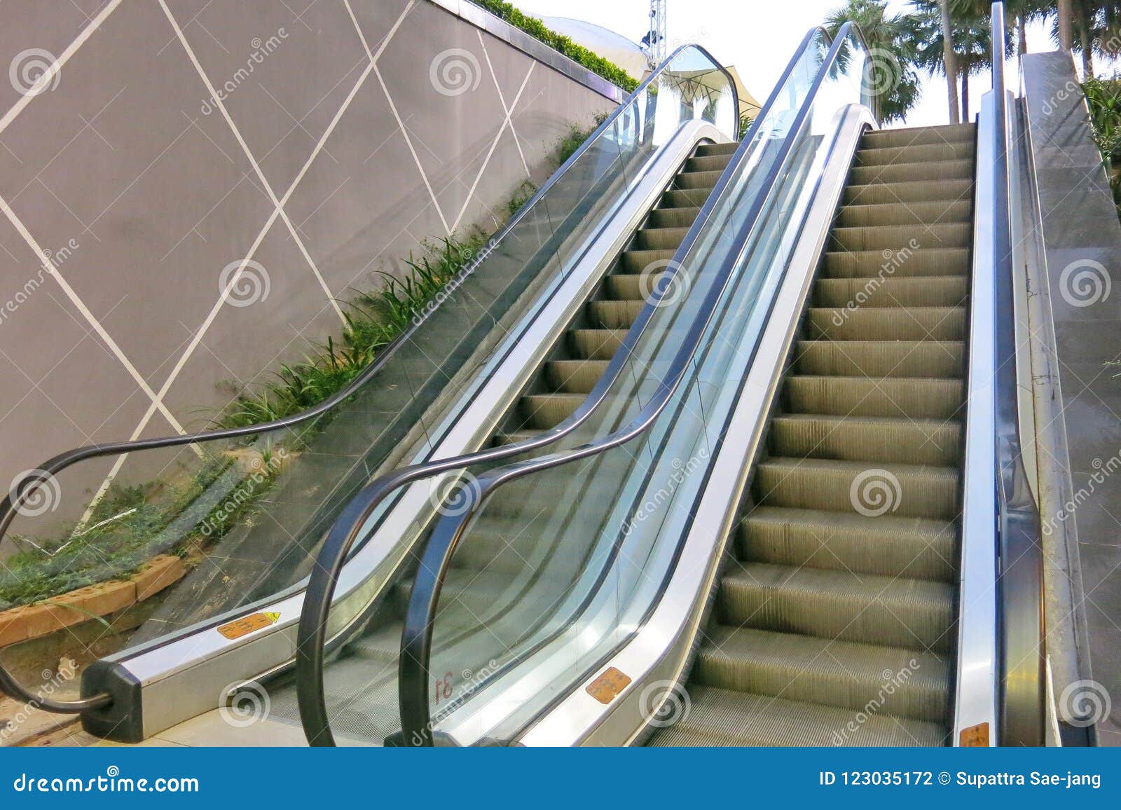 Escalators stock photo. Image of station, city, escalator - 123035172
