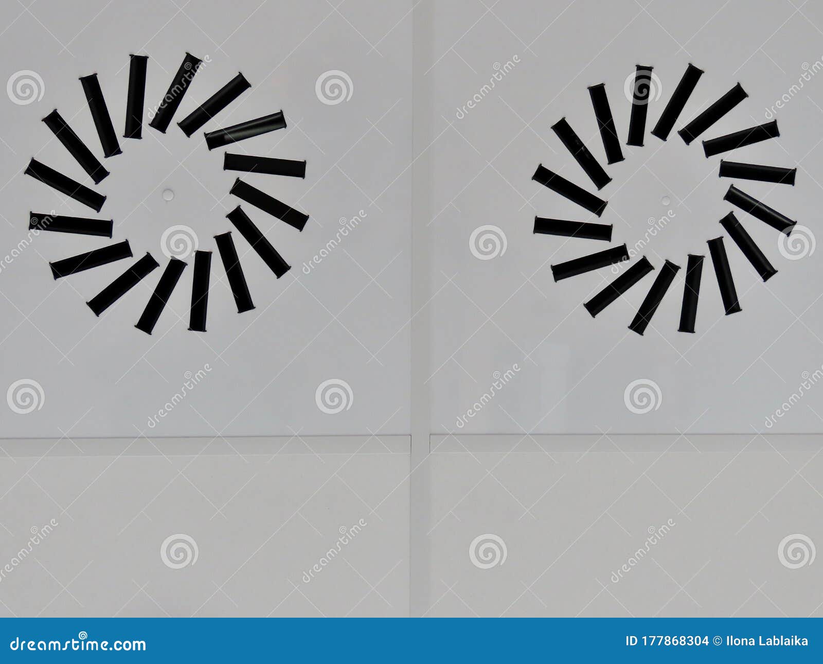 Ventilation Outlets in Ceiling Stock Photo - Image of system, hole ...