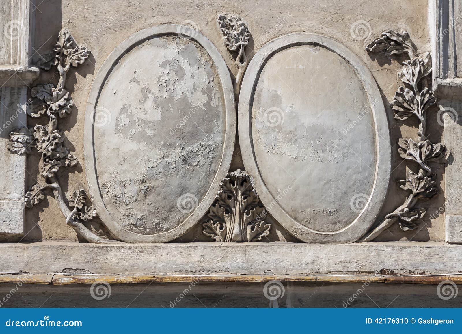 Two Oval Elements, Medallion. Stock Photo - Image of style, design ...