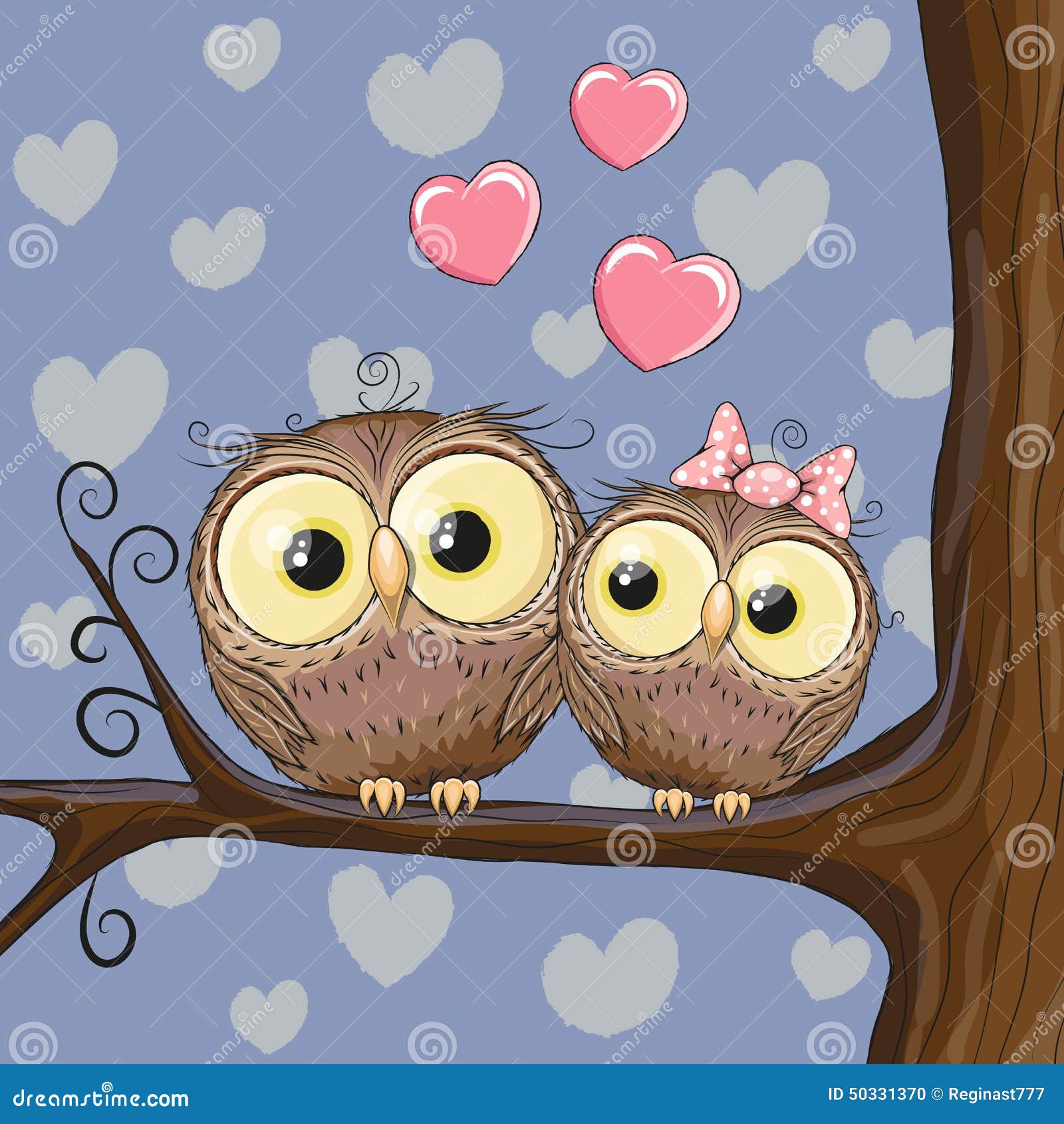 Two Owls stock vector. Illustration of graphic, face - 50331370