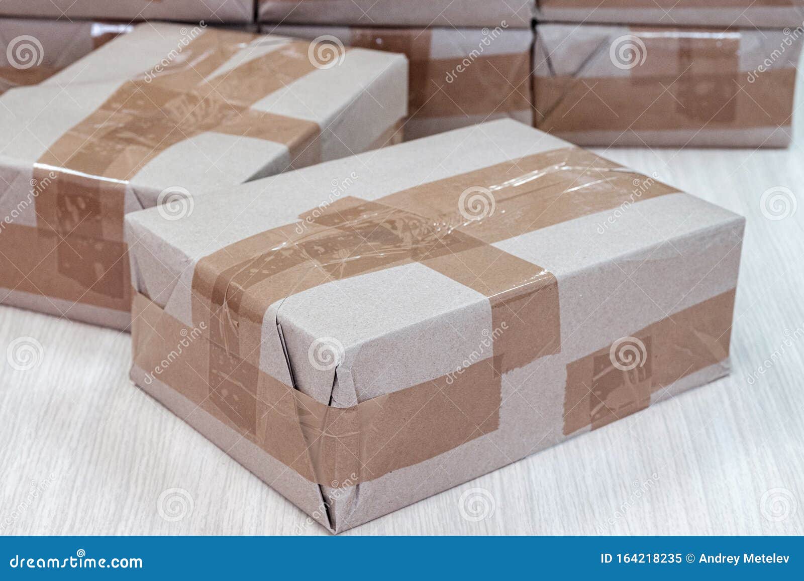 Sealed Bundles And A Sheet Of Paper With A Fountain Pen Stock ...