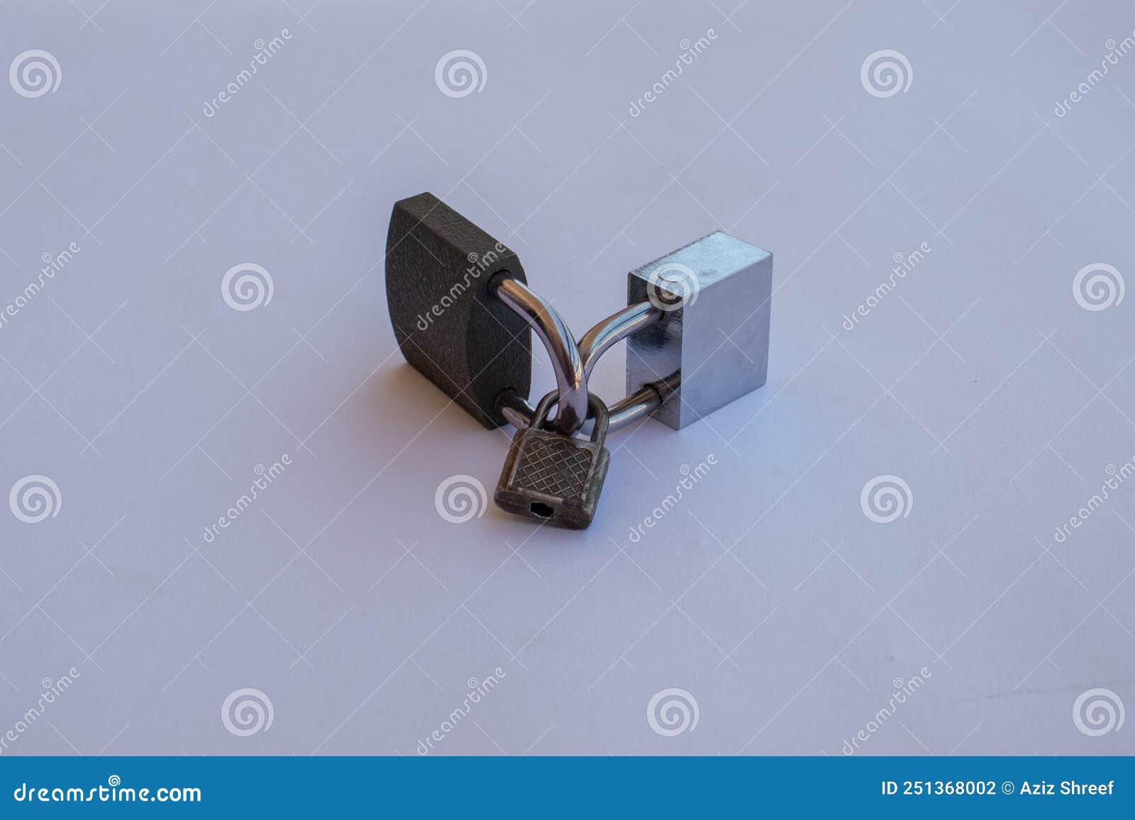Held Together by a Small Lock Stock Photo - Image of padlocks ...
