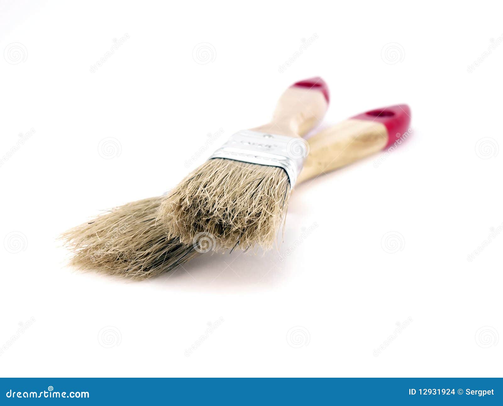 Two paint brushes stock photo. Image of backgrounds, interior - 12931924