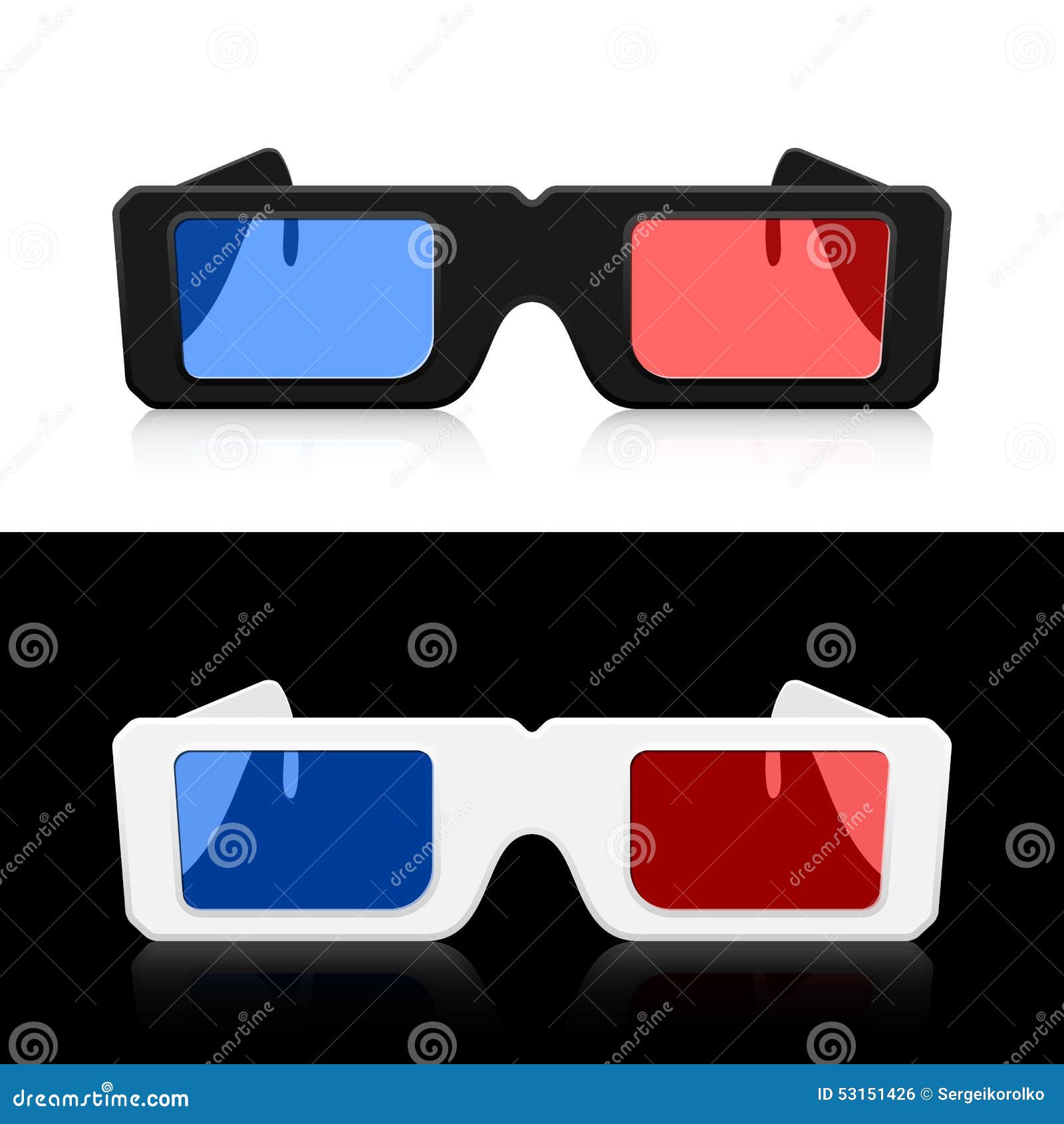 Two pairs 3D glasses Icon stock vector. Illustration of colors - 53151426