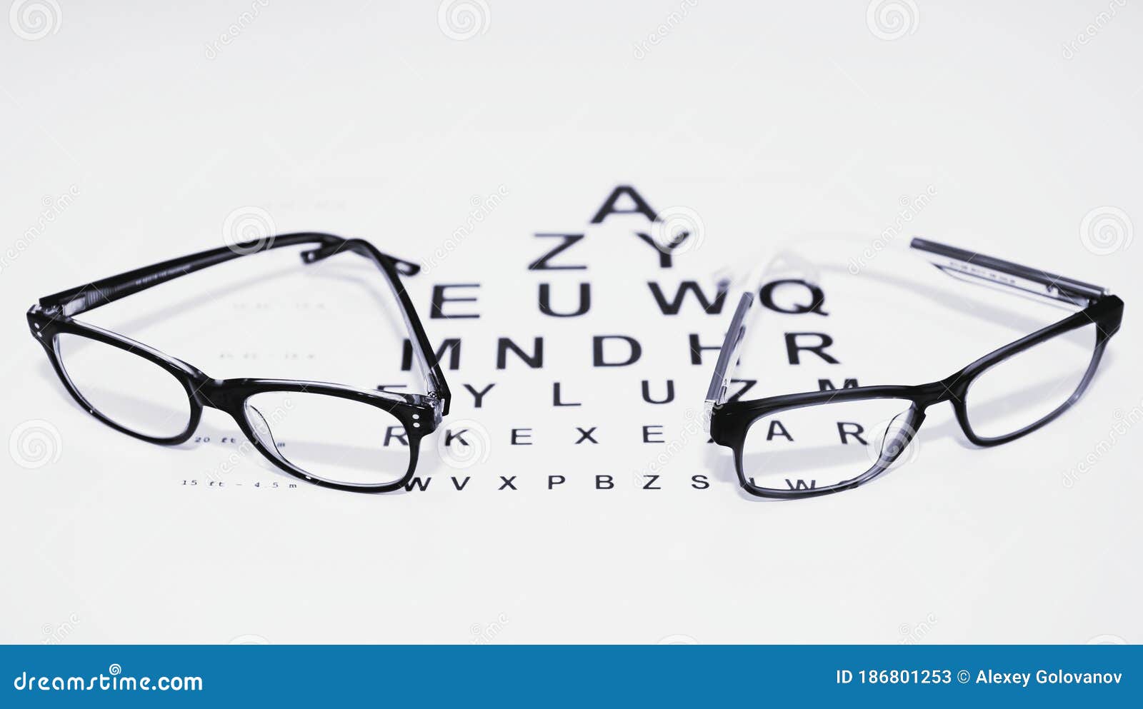 Vision Check. Eye Chart Table For Visual Acuity Diagnostics, Royalty ...