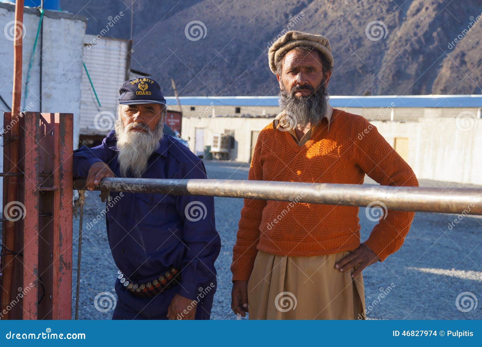 Two Pakistani Men at Workplace in Besham , Pakistan Editorial Stock ...