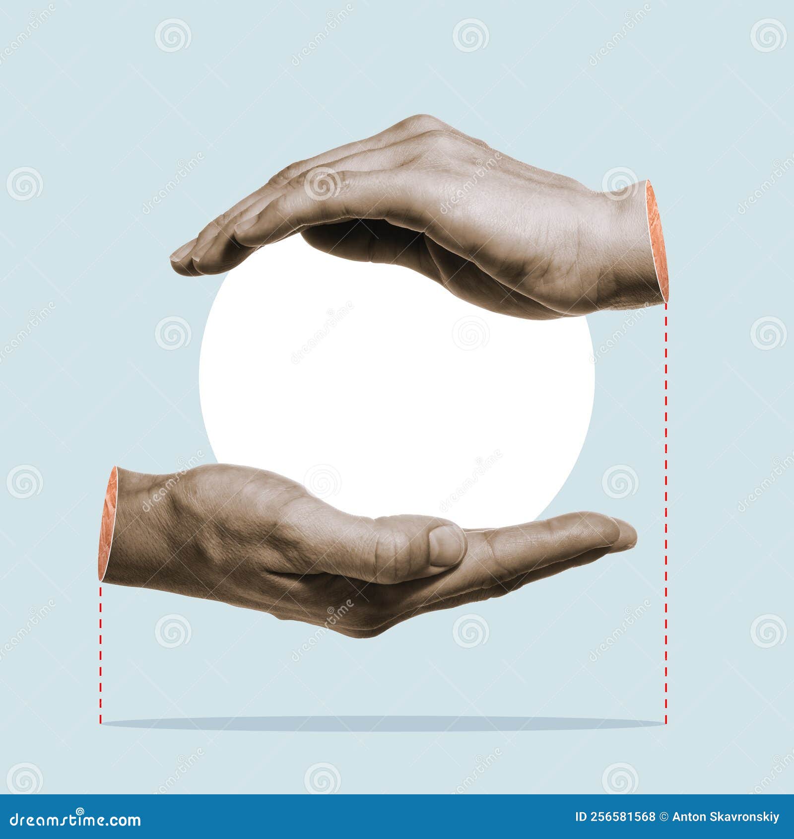 Under Reliable Protection. Art Collage. Stock Illustration ...