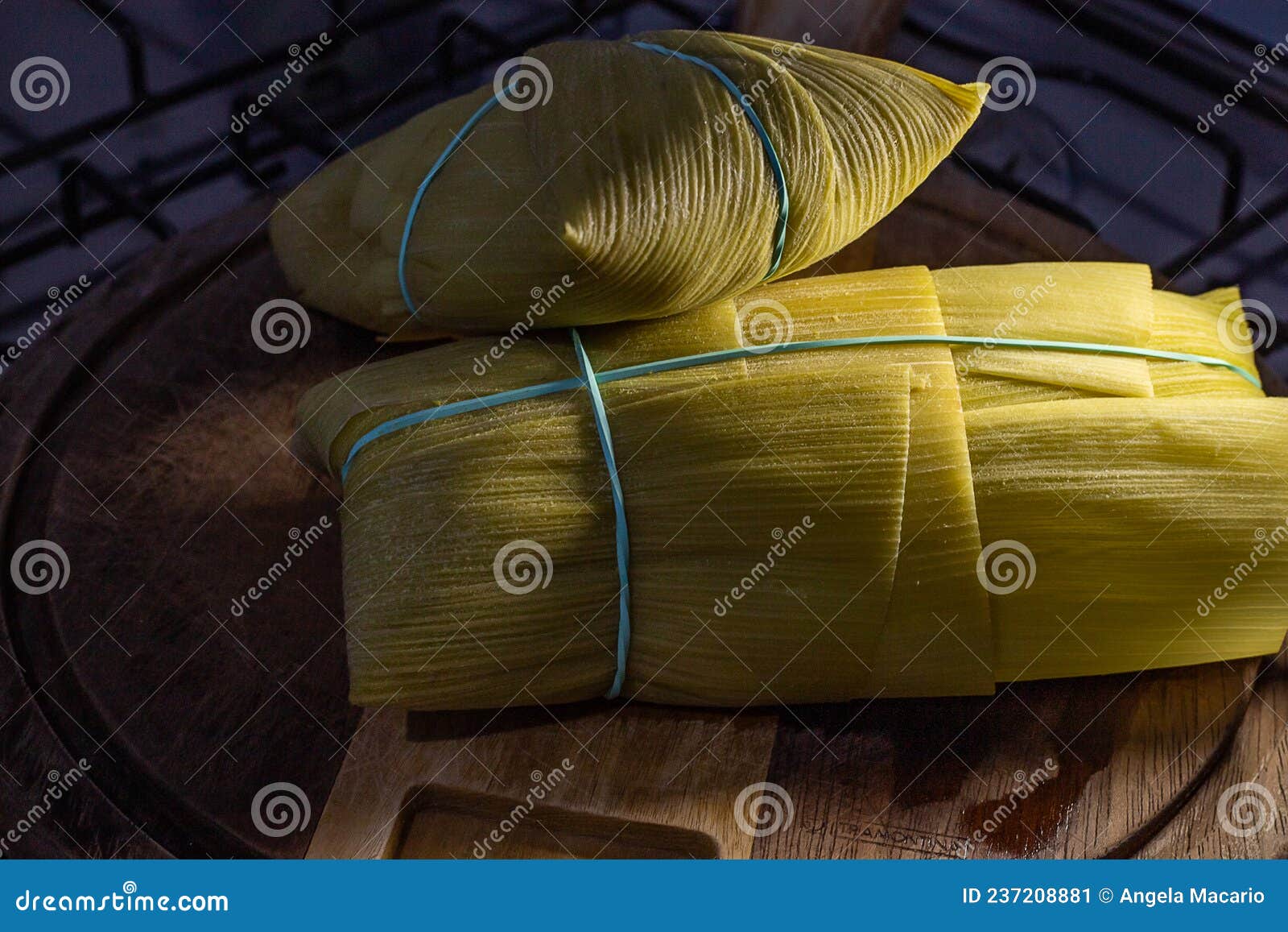 Two Pamonhas Wrapped in Corn Husks. Stock Image - Image of delicious ...