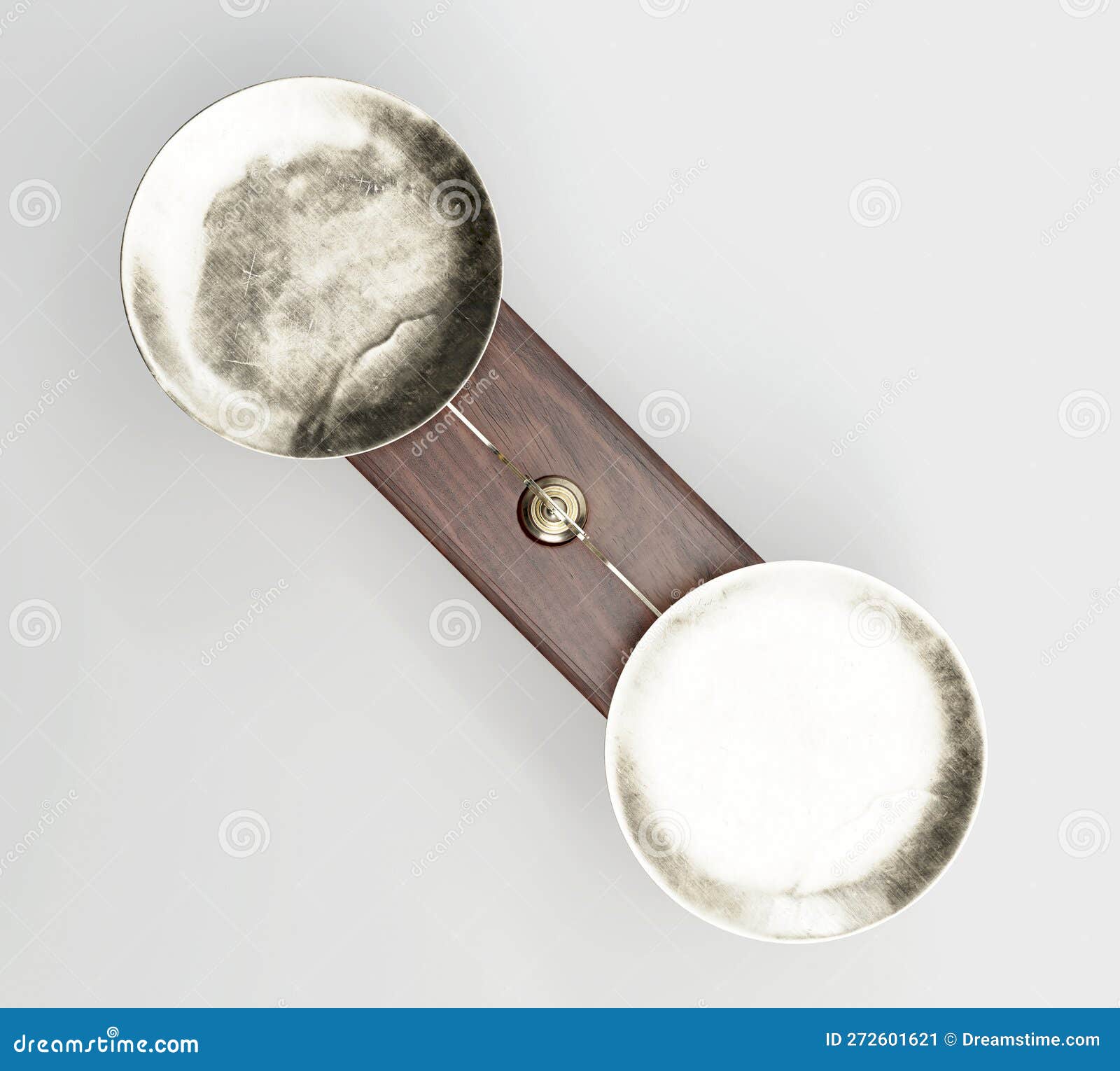 Two Pan Balance Scale stock illustration. Illustration of brass - 272601621