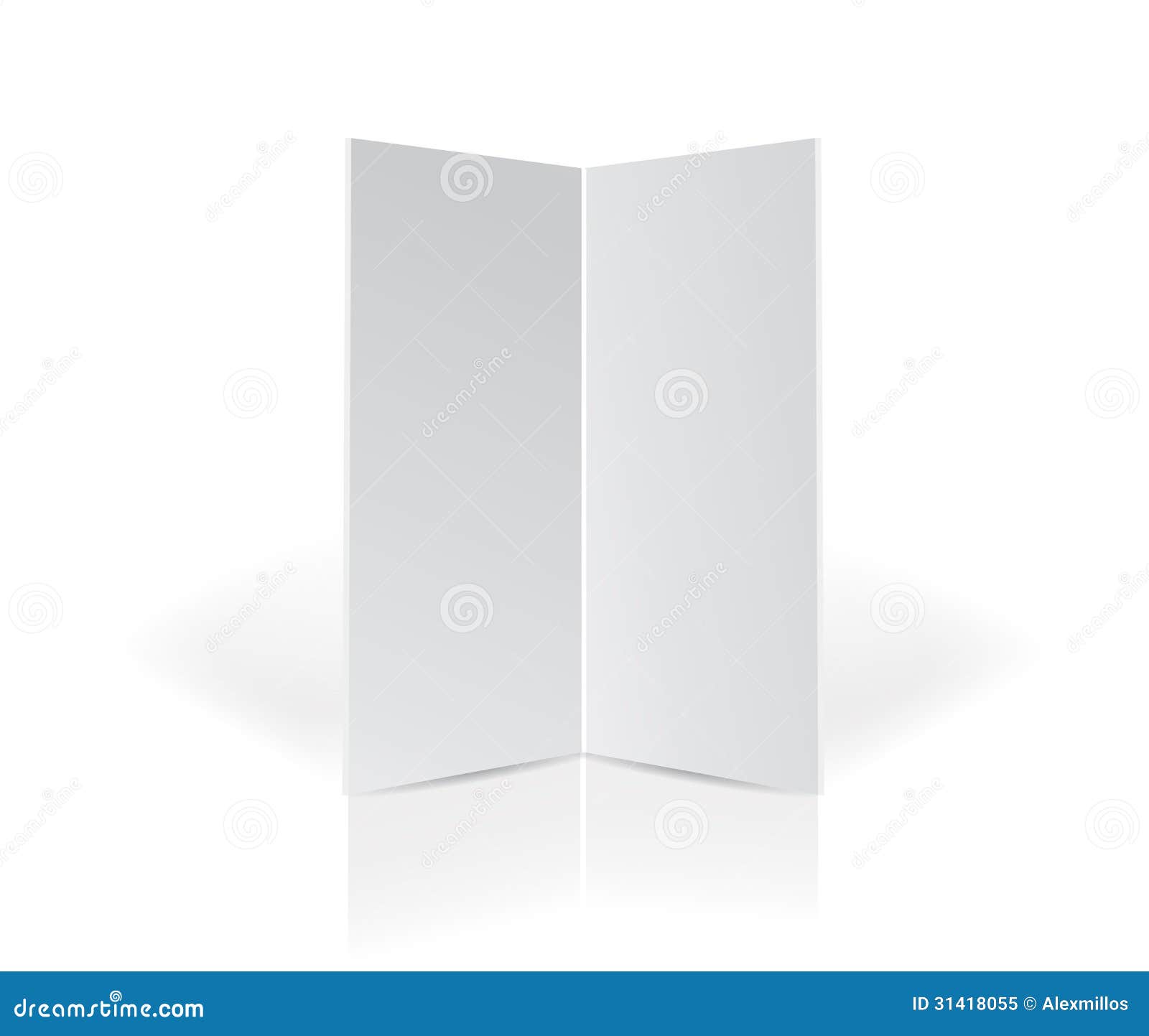 Two Panel Template for Customization Stock Illustration - Illustration ...