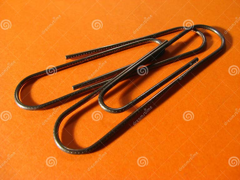 Two paperclips stock image. Image of commercial, clips - 1689439