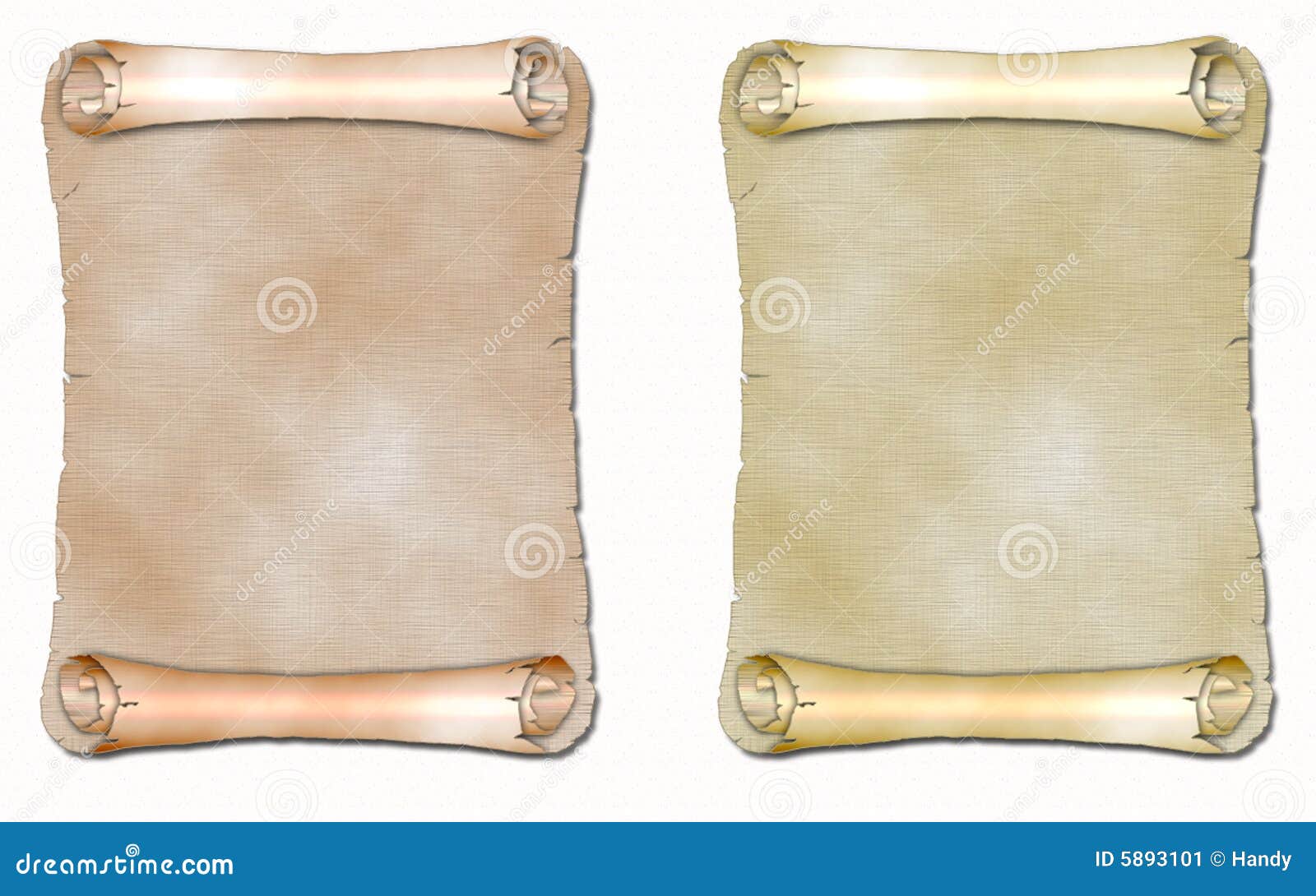 Two Papyrus scroll stock illustration. Illustration of antique - 5893101