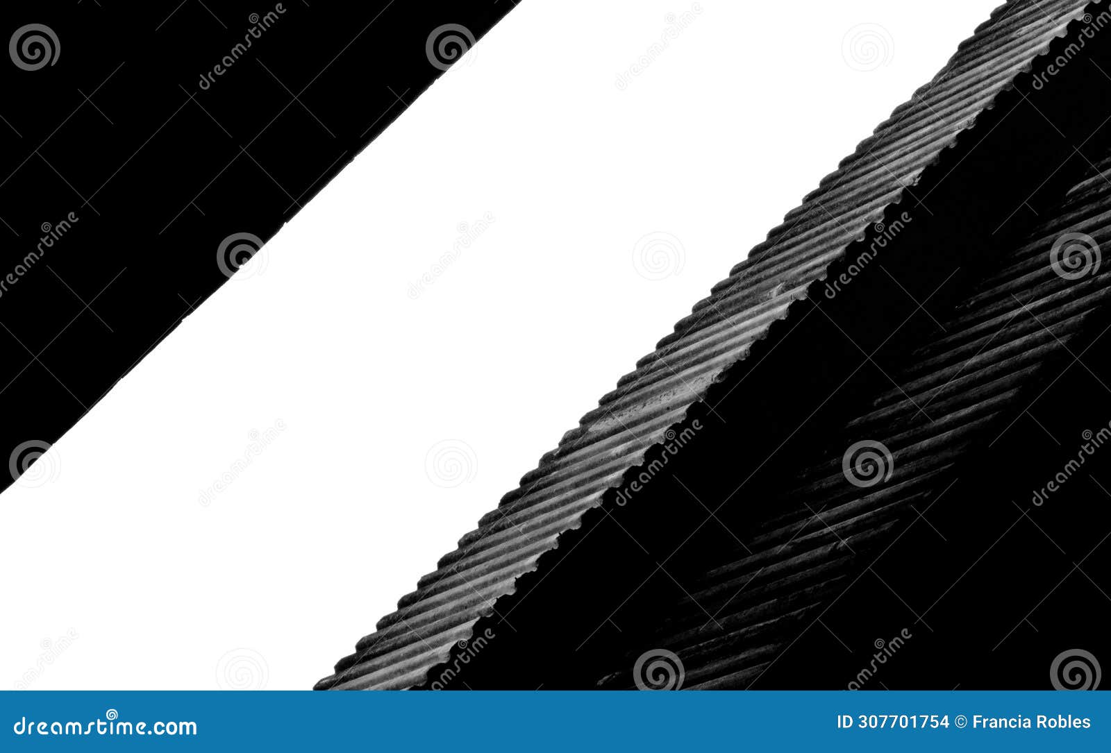 Two Parallel Corners of a Building from Below in Black and White Stock ...