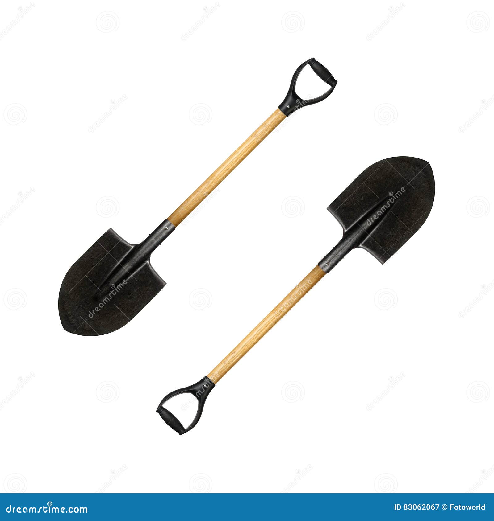 Two parallel shovels stock image. Image of object, gardener - 83062067