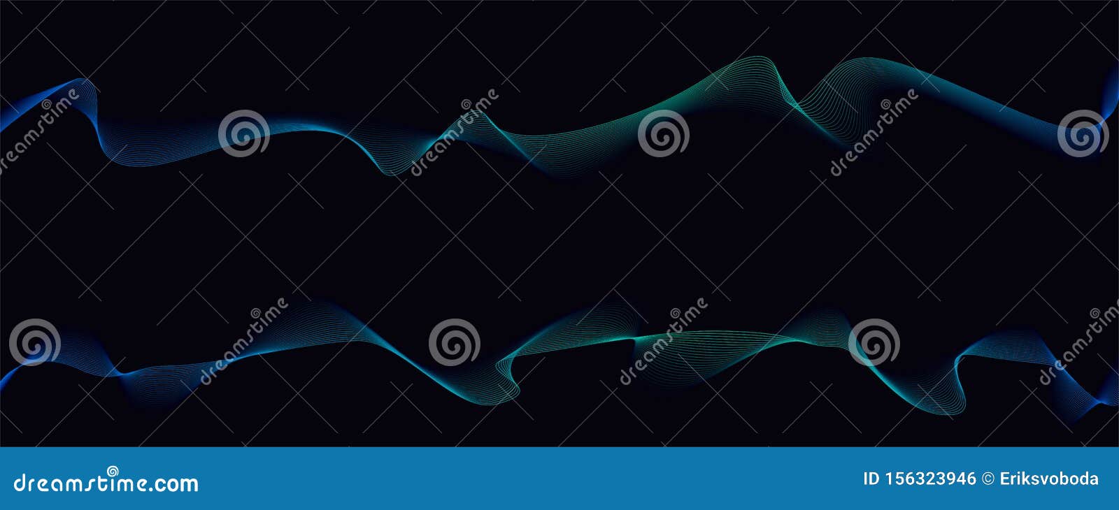 Two Parallel Twisted Pattern. Dynamic Flowing Waves Isolated on Dark ...
