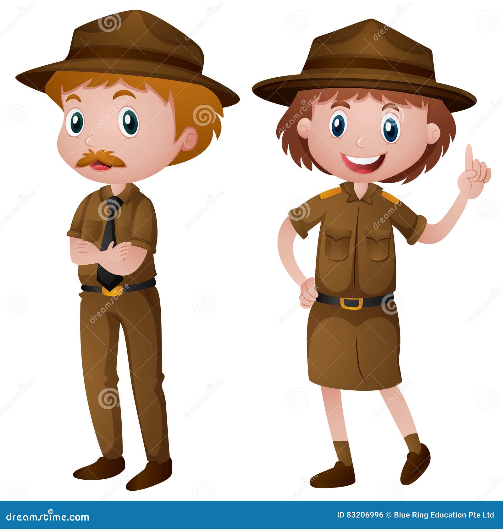 Brown Rangers Station Symbol Stock Illustration | CartoonDealer.com ...