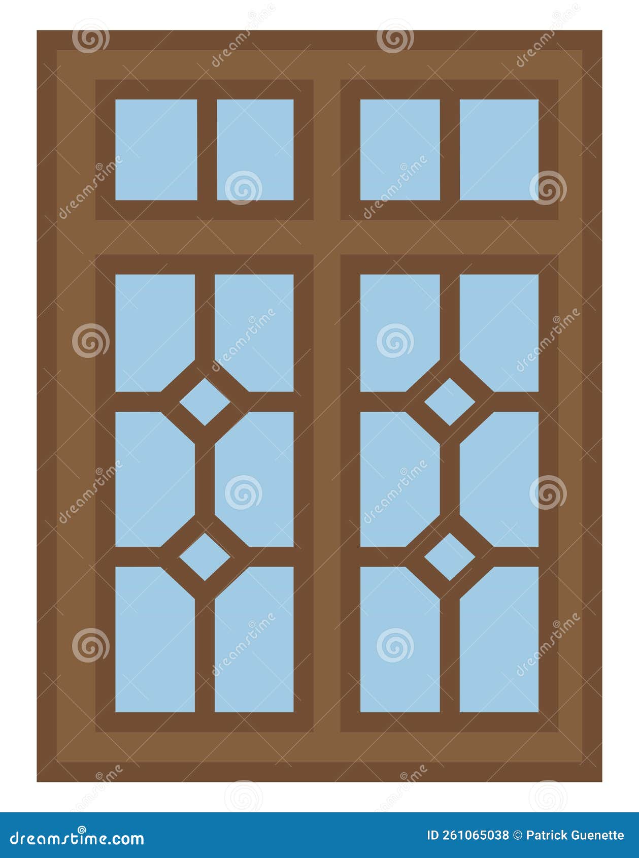 Two part window, icon stock vector. Illustration of frame - 261065038