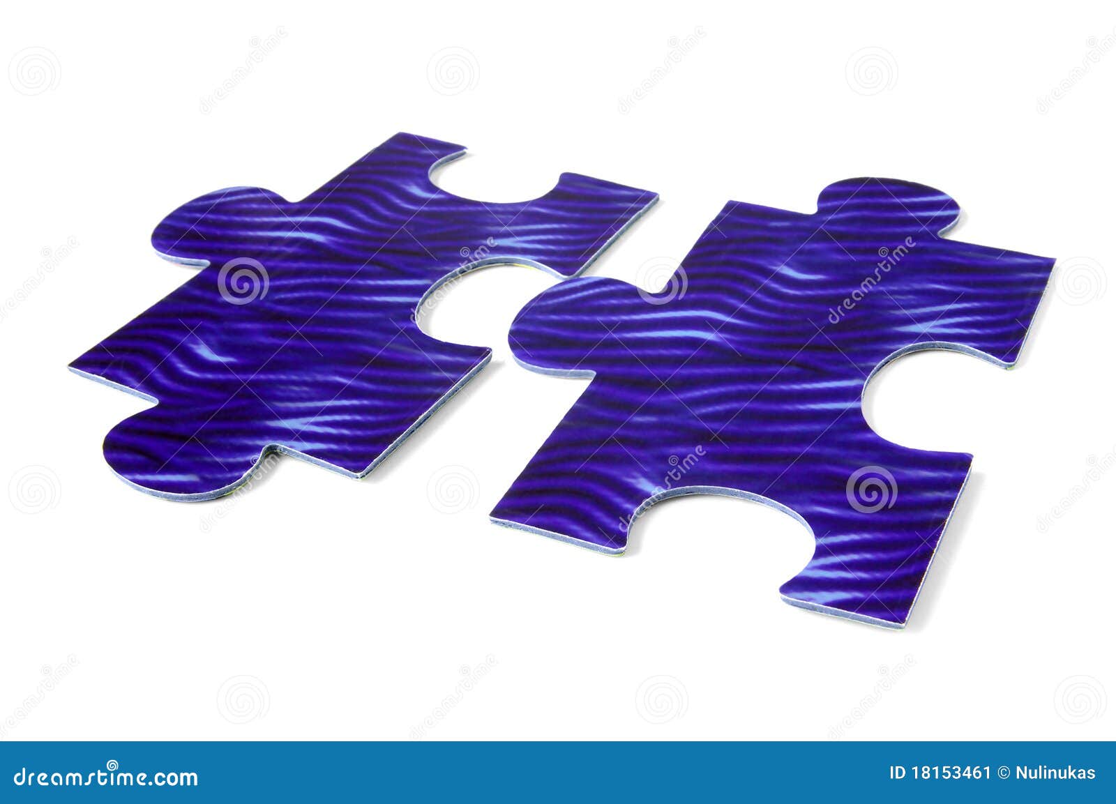 Two parts of a puzzle stock image. Image of game, match - 18153461
