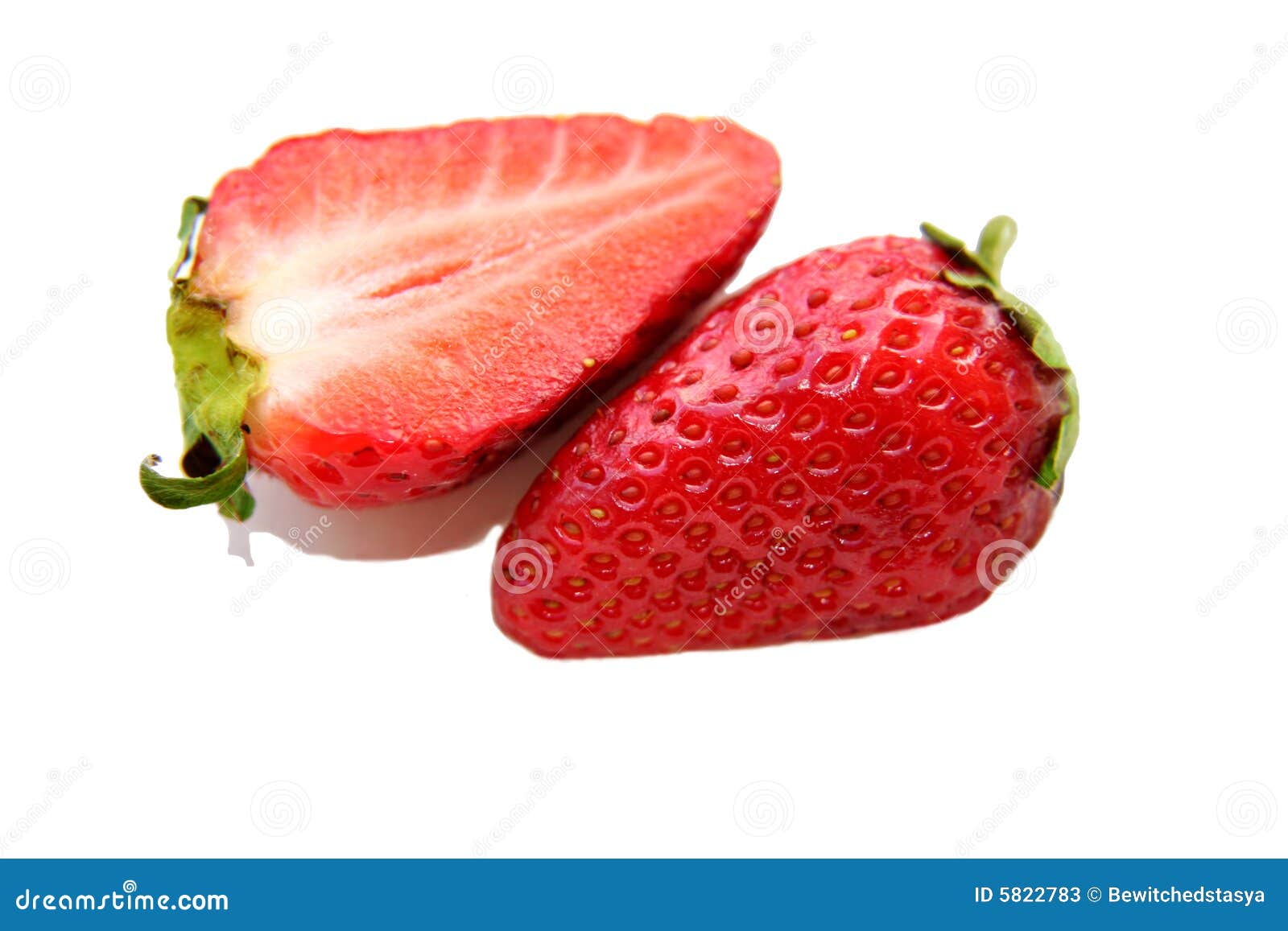 Two parts of strawberry stock image. Image of sweet, strawberry - 5822783