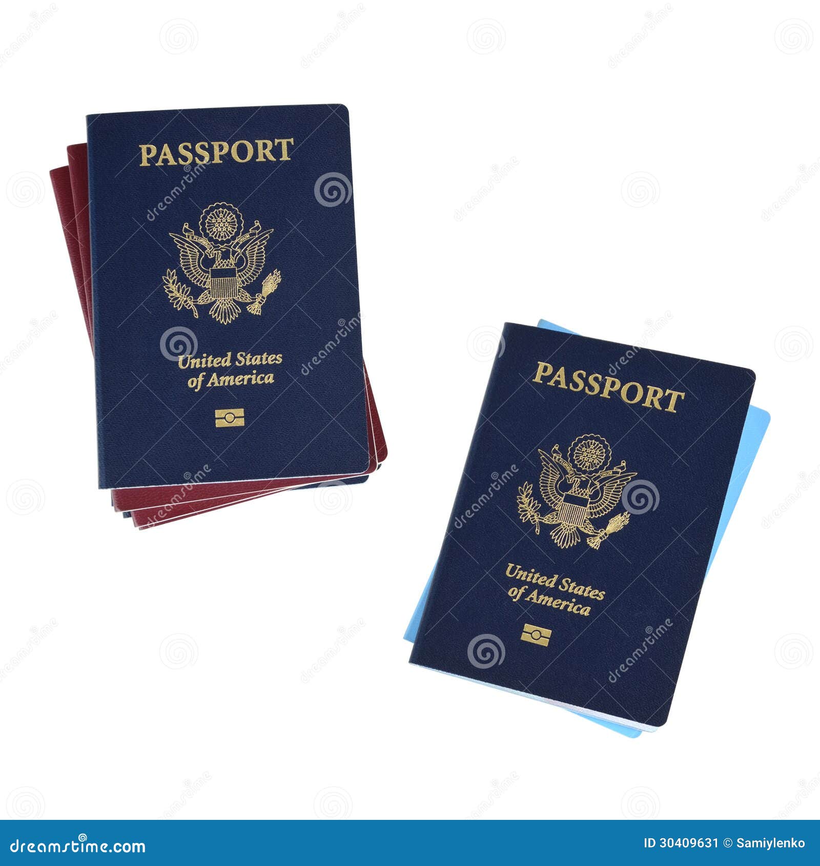 Two passport stacks stock image. Image of official, foreign - 30409631