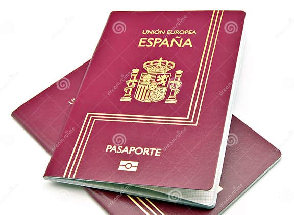 Two passports stock image. Image of spain, city, control - 23502057