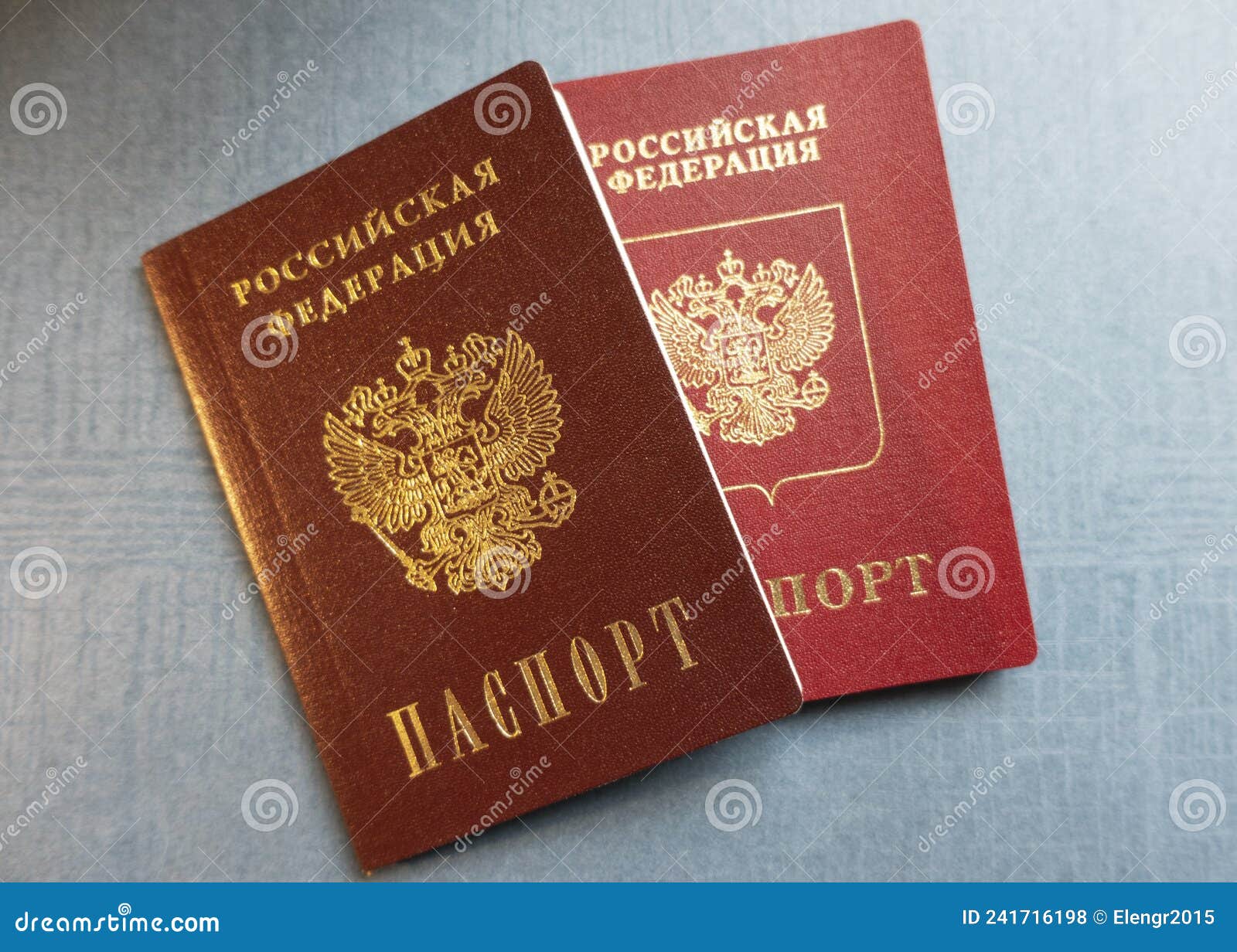 Two Passports Of A Citizen Of The Russian Federation Internal And