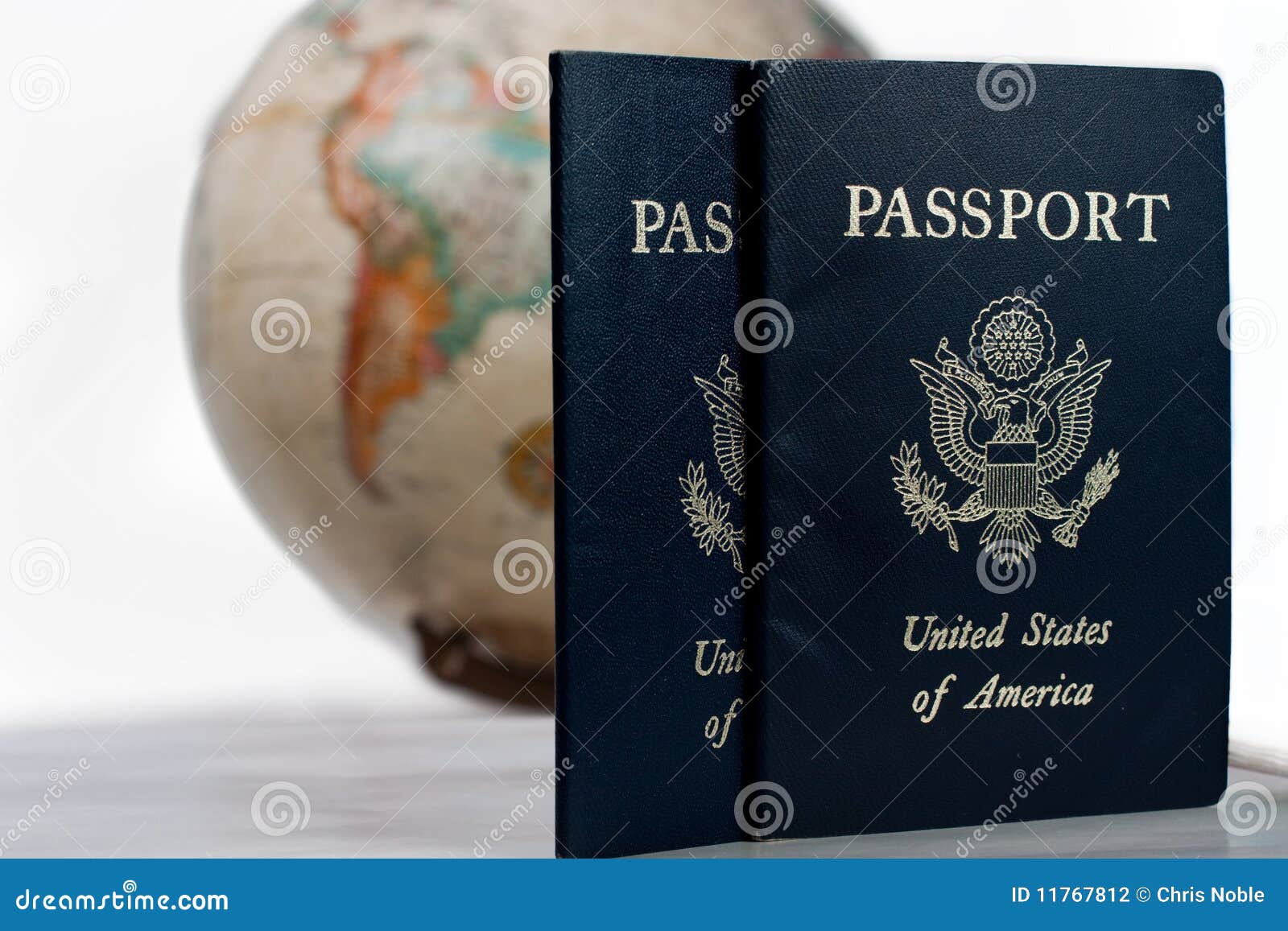 Two passports and a globe stock photo. Image of foreigner - 11767812