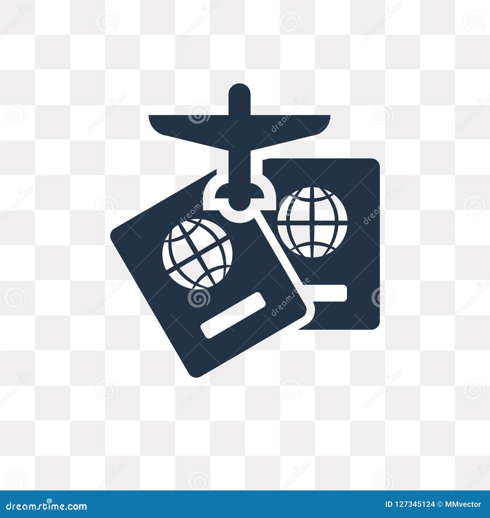 Two Passports Vector Icon Isolated on Transparent Background, Two ...