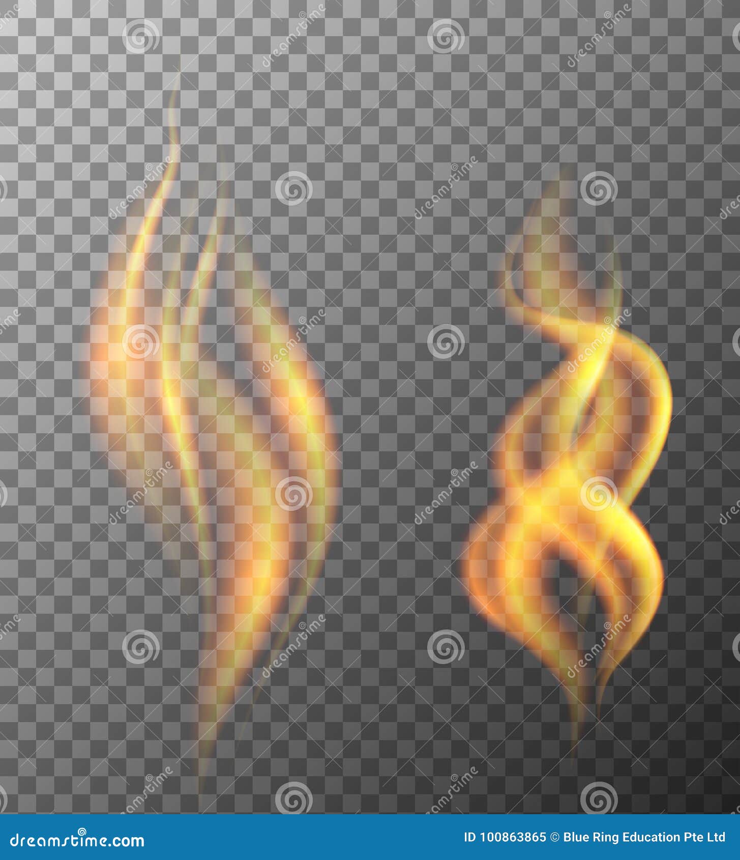 Two Pattern of Flames on Gray Background Stock Vector - Illustration of ...