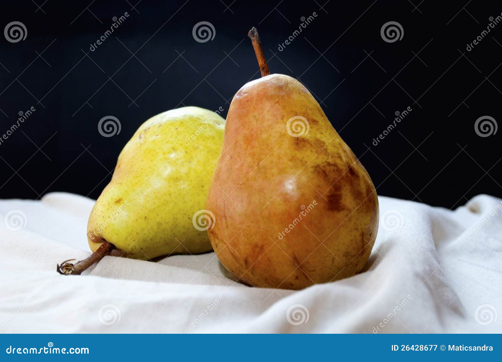 Two pears stock image. Image of ripe, delicious, flavor - 26428677