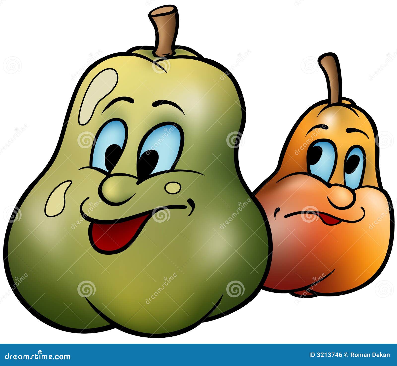 Two Pears stock vector. Illustration of delicious, pear - 3213746