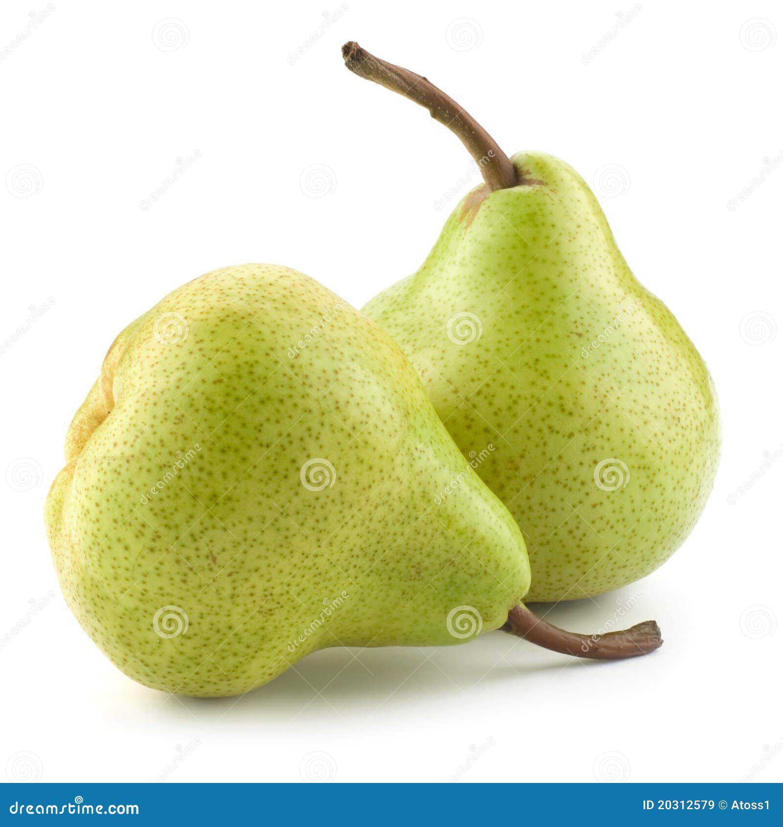 Two pears isolated stock image. Image of healthy, christ - 20312579