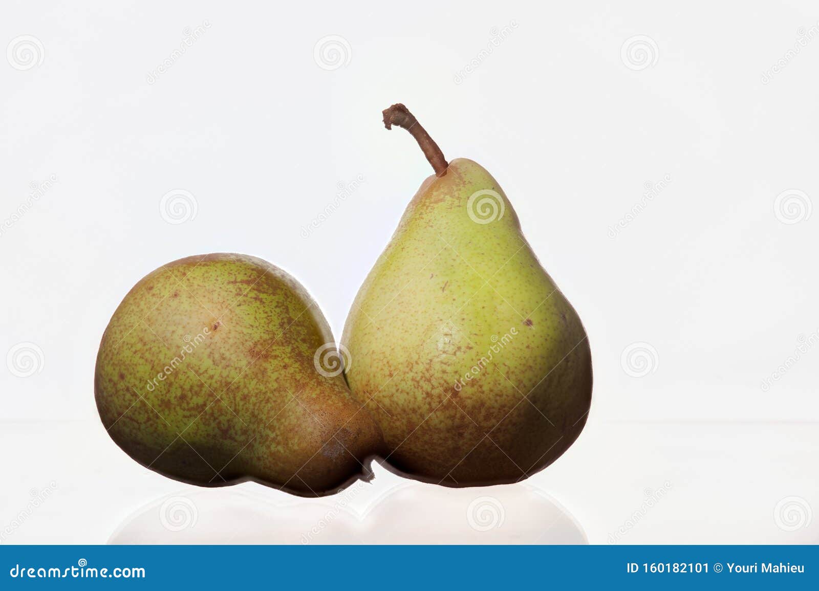 Two pears stock image. Image of color, healthy, nature - 160182101