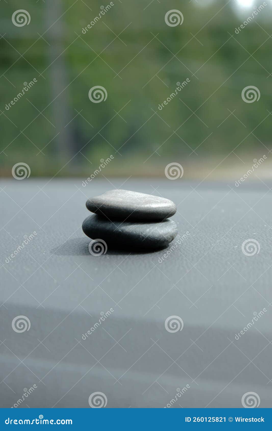 Two Pebbles Balanced on Top of Each Other Stock Image - Image of ...