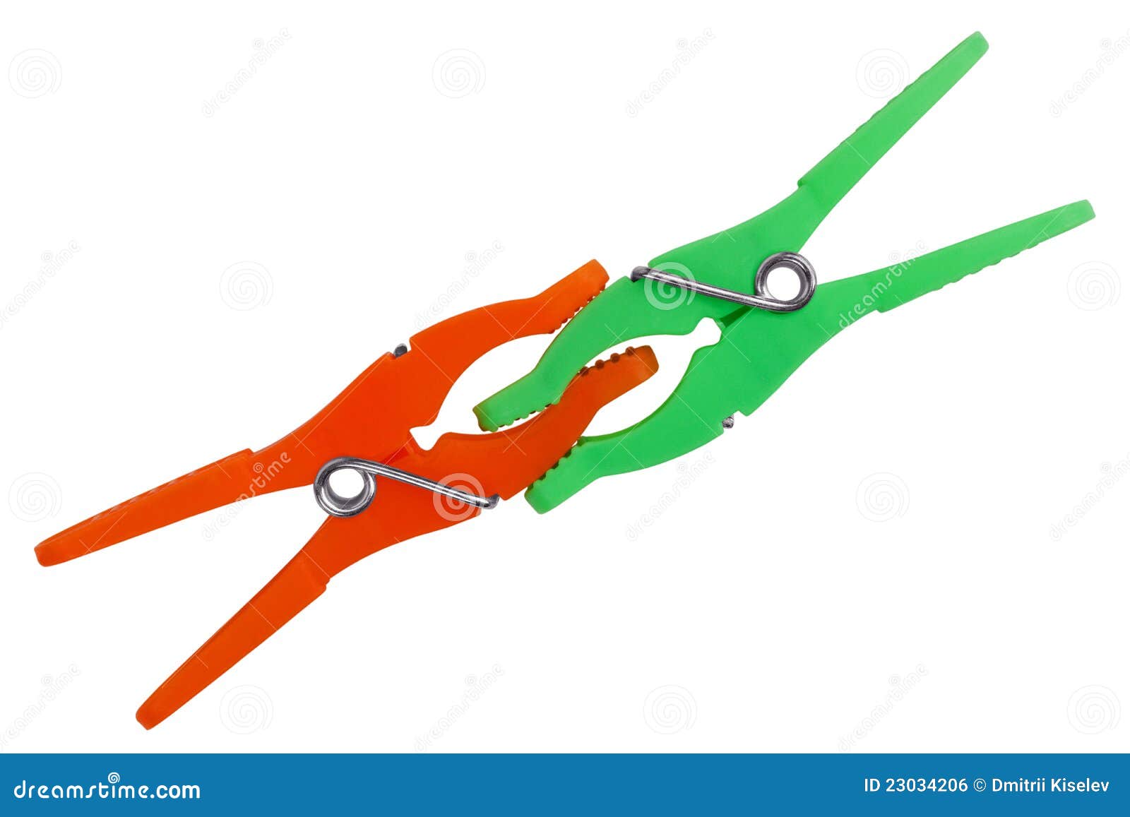 Two pegs took each other stock photo. Image of grip, fastening - 23034206